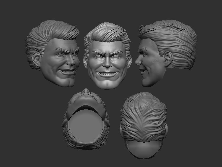 Billy Batson Shazam - Headsculpt for Action Figure 3D model 3D ...