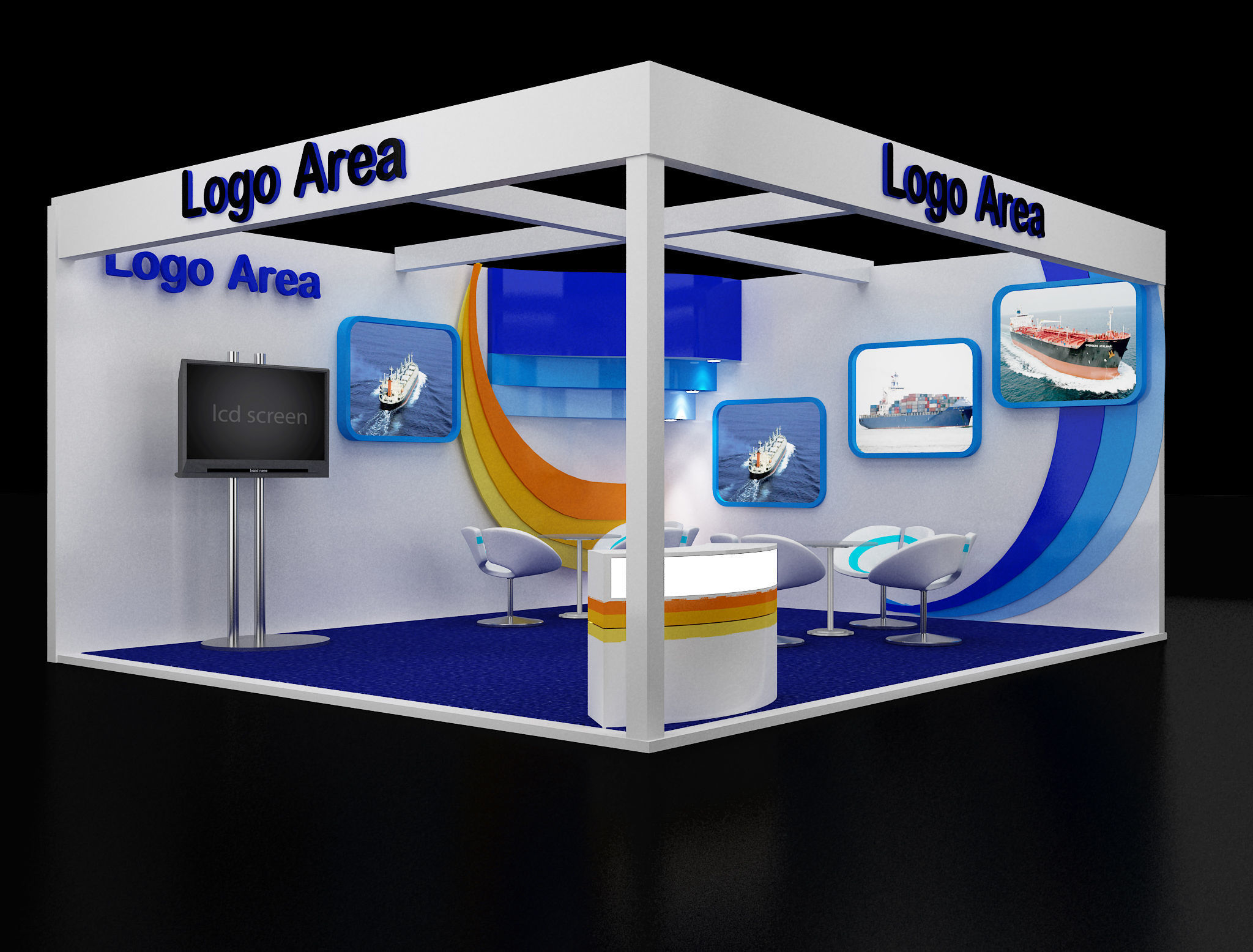 Booth Exhibition Stand a110a 3D model | CGTrader