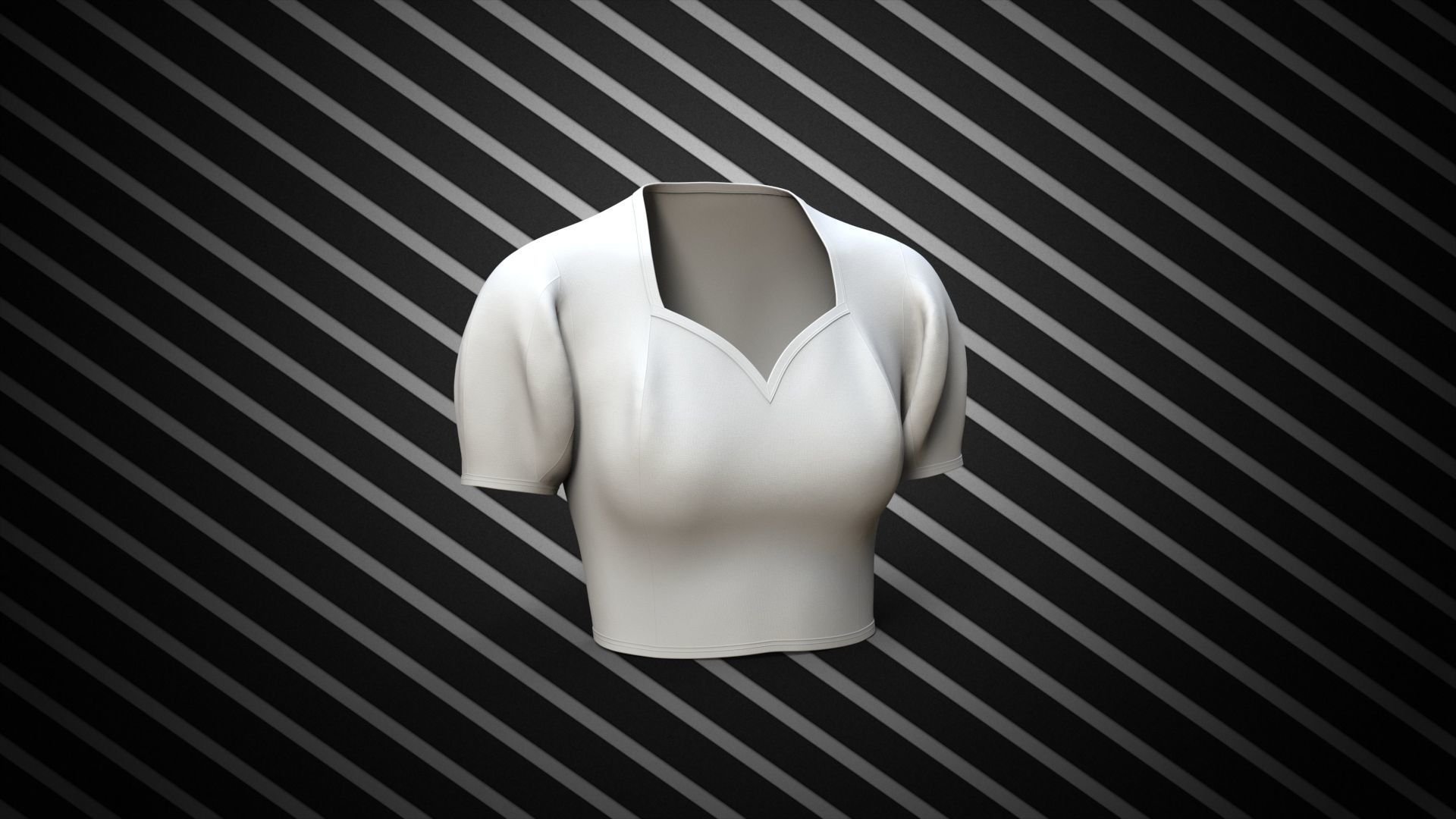 Sporty Bra Design free 3D model | CGTrader
