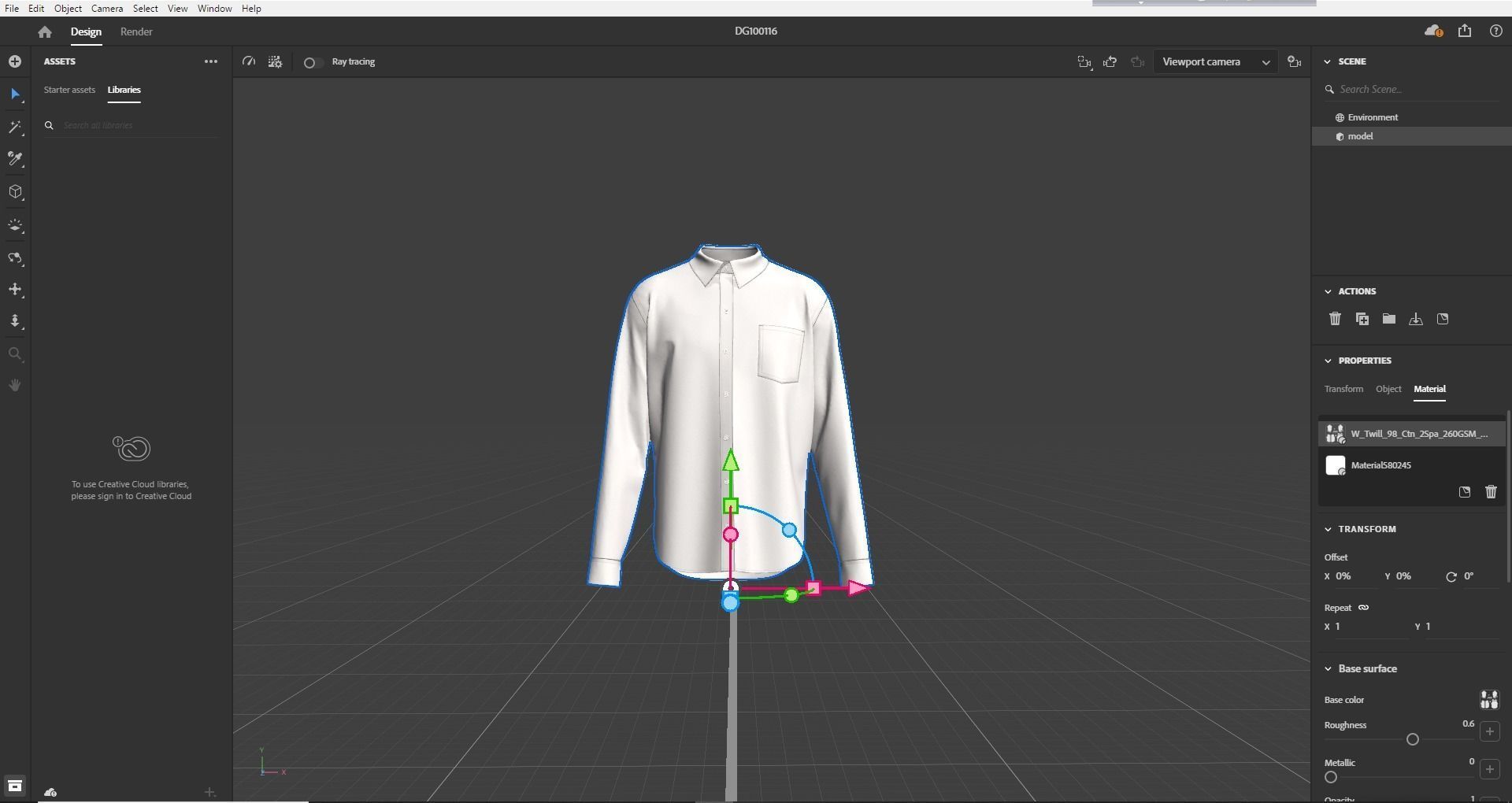 Classic Shirt Design 3D model | CGTrader