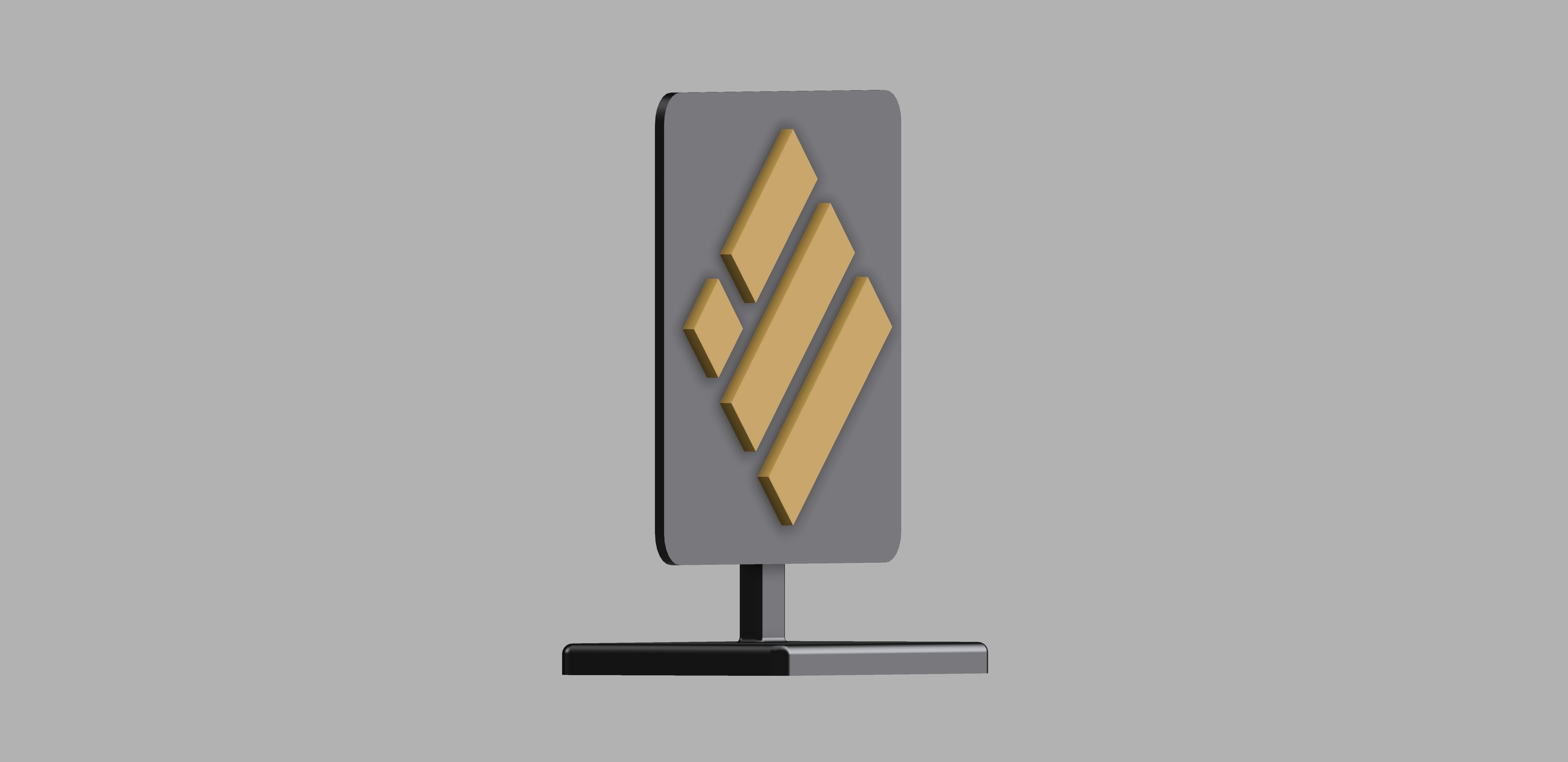 Binance USD Logo Stand 3D model 3D printable | CGTrader