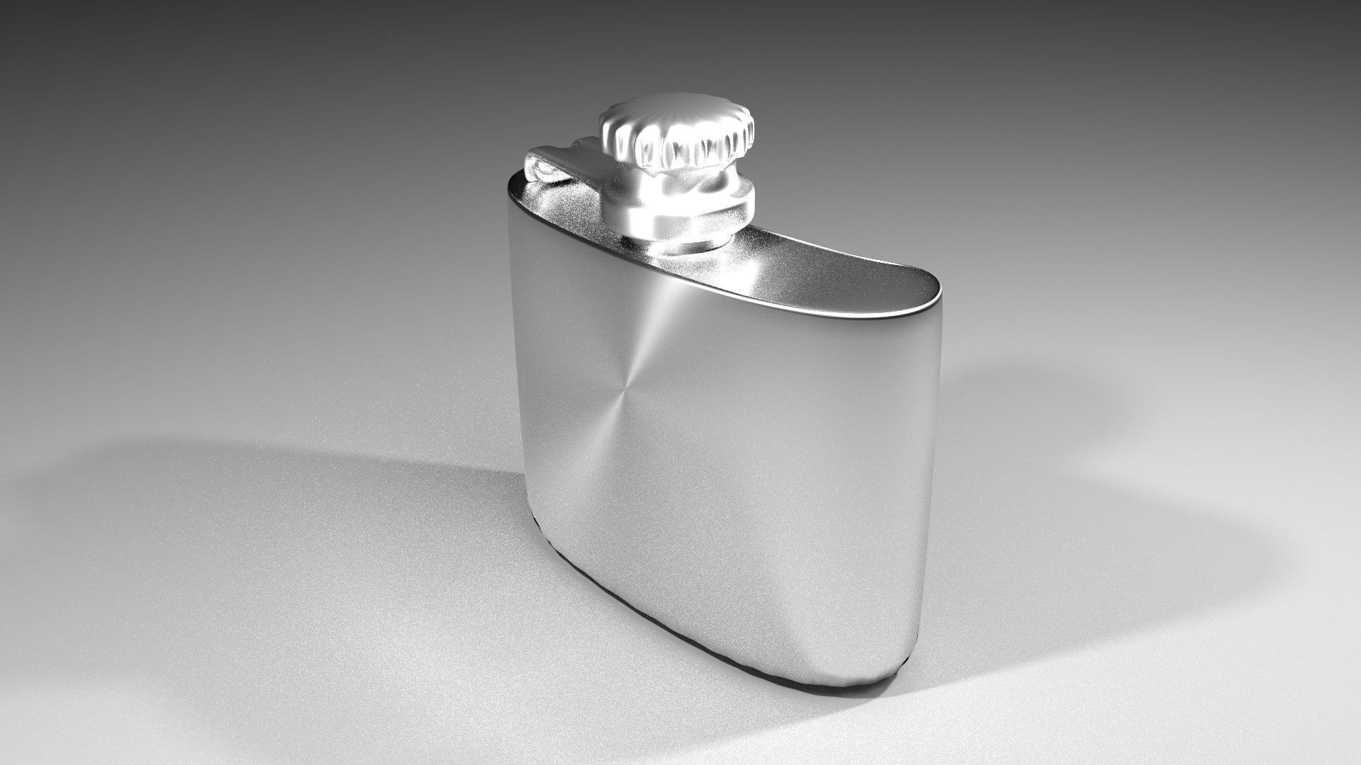 Hip Flask 5oz 3D model | CGTrader
