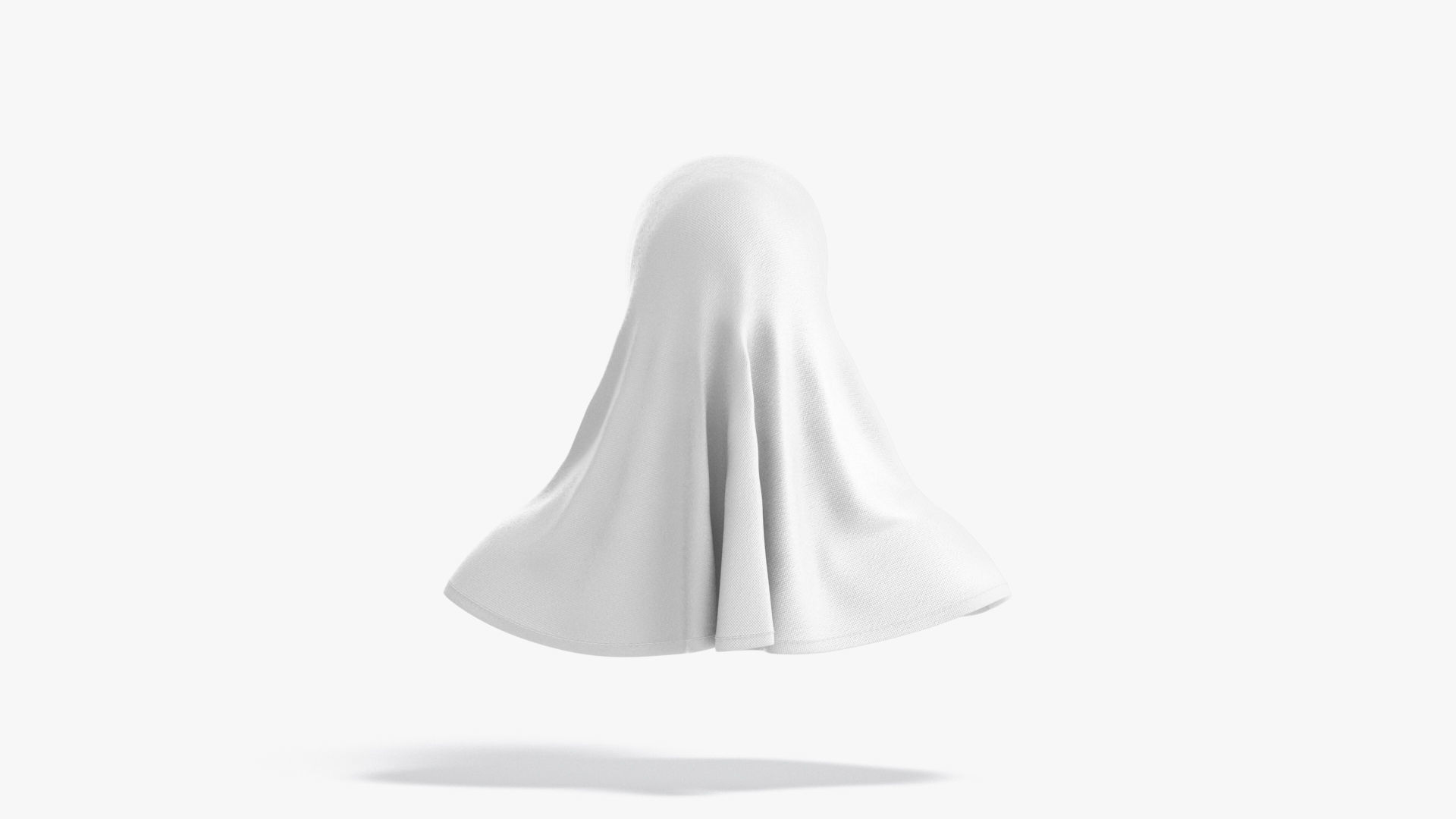 3D model White Al-Amira - Muslim traditional woman headscarf hijab VR ...