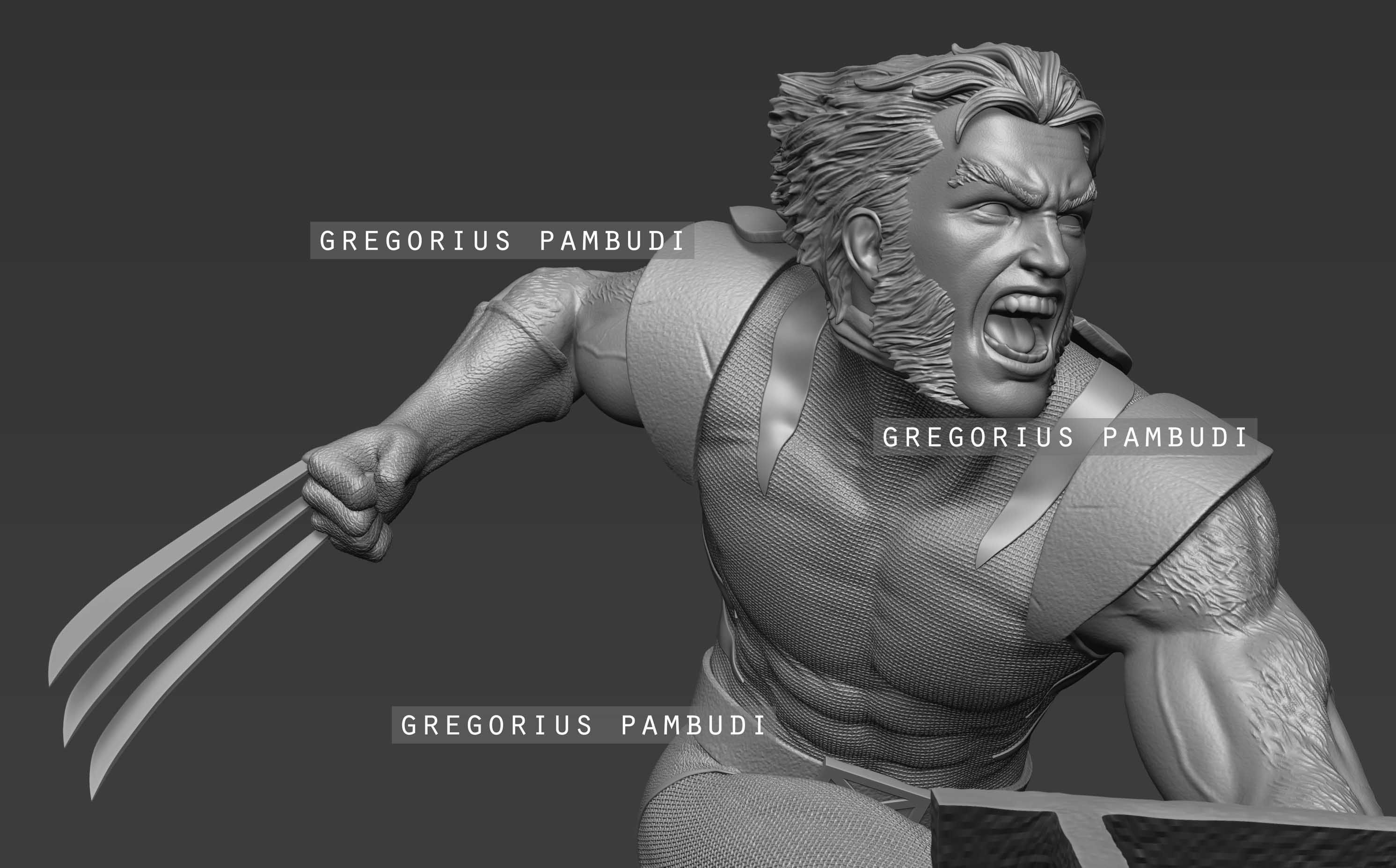 Wolverine X-men Fan Art Statue 3d Printable 3D model 3D printable ...