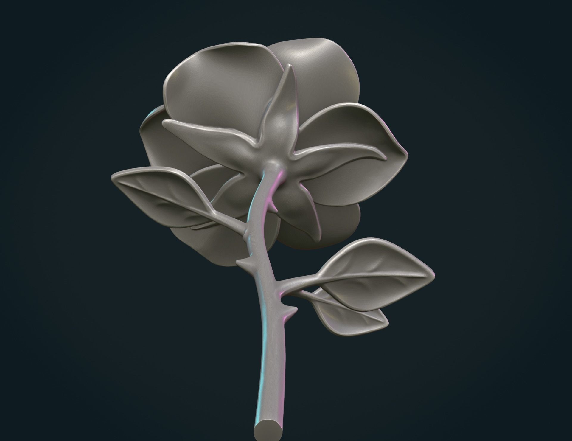 Rose Flower 3D model 3D printable | CGTrader
