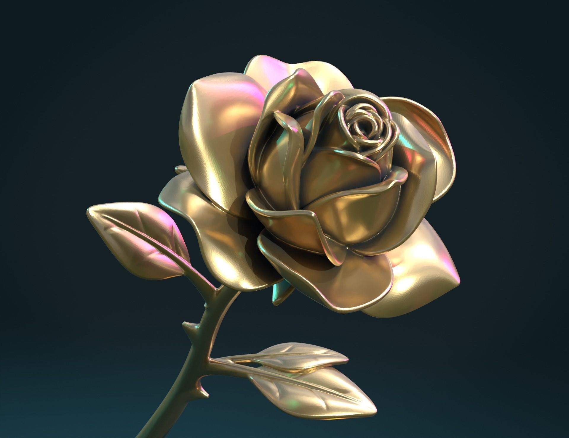 Rose Flower 3D model 3D printable | CGTrader