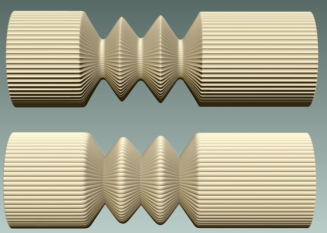 Outer lines and Ripple pillars versions 3D model 3D printable | CGTrader