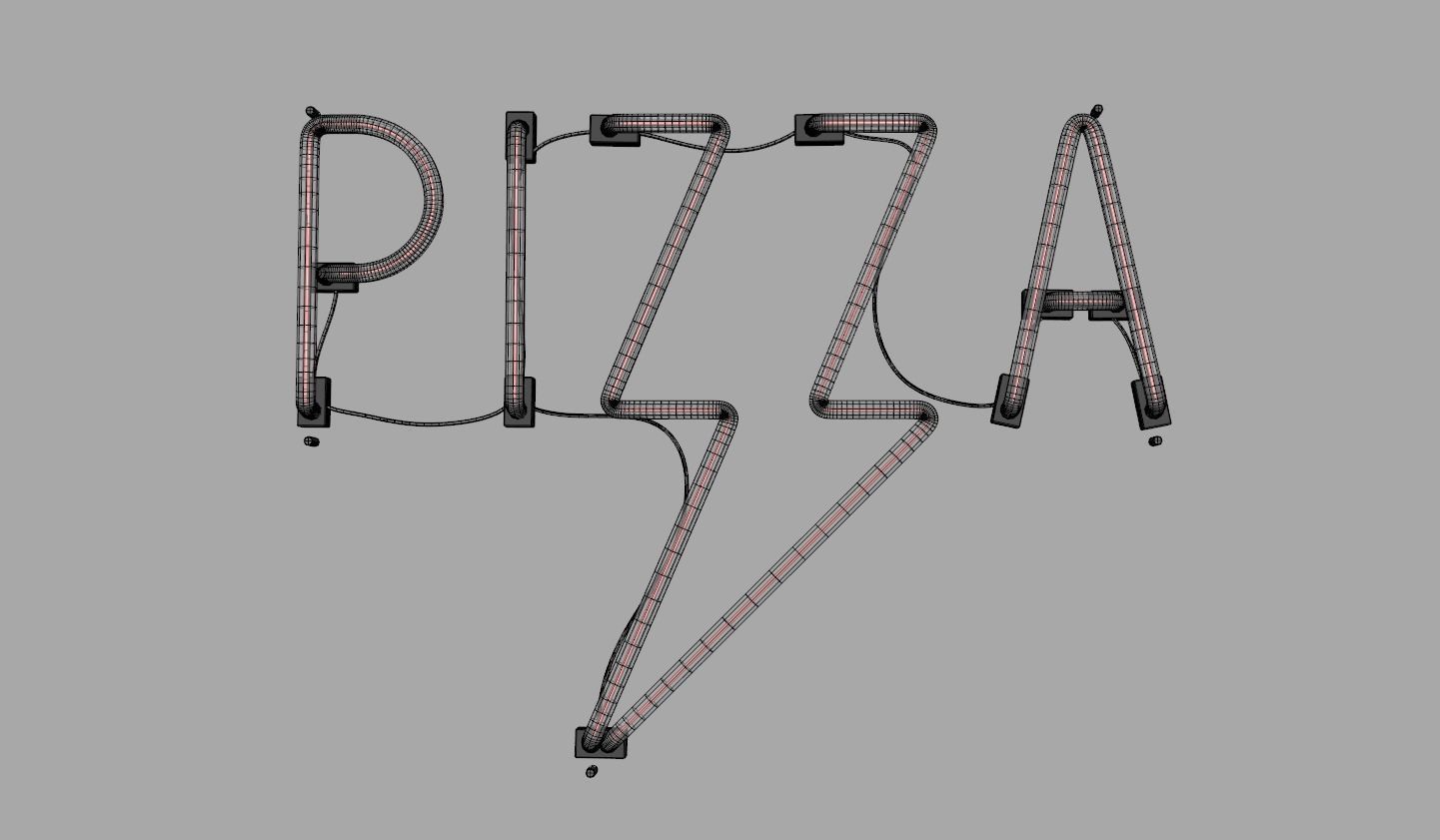 Pizza 3 - Neon Sign 3D model | CGTrader