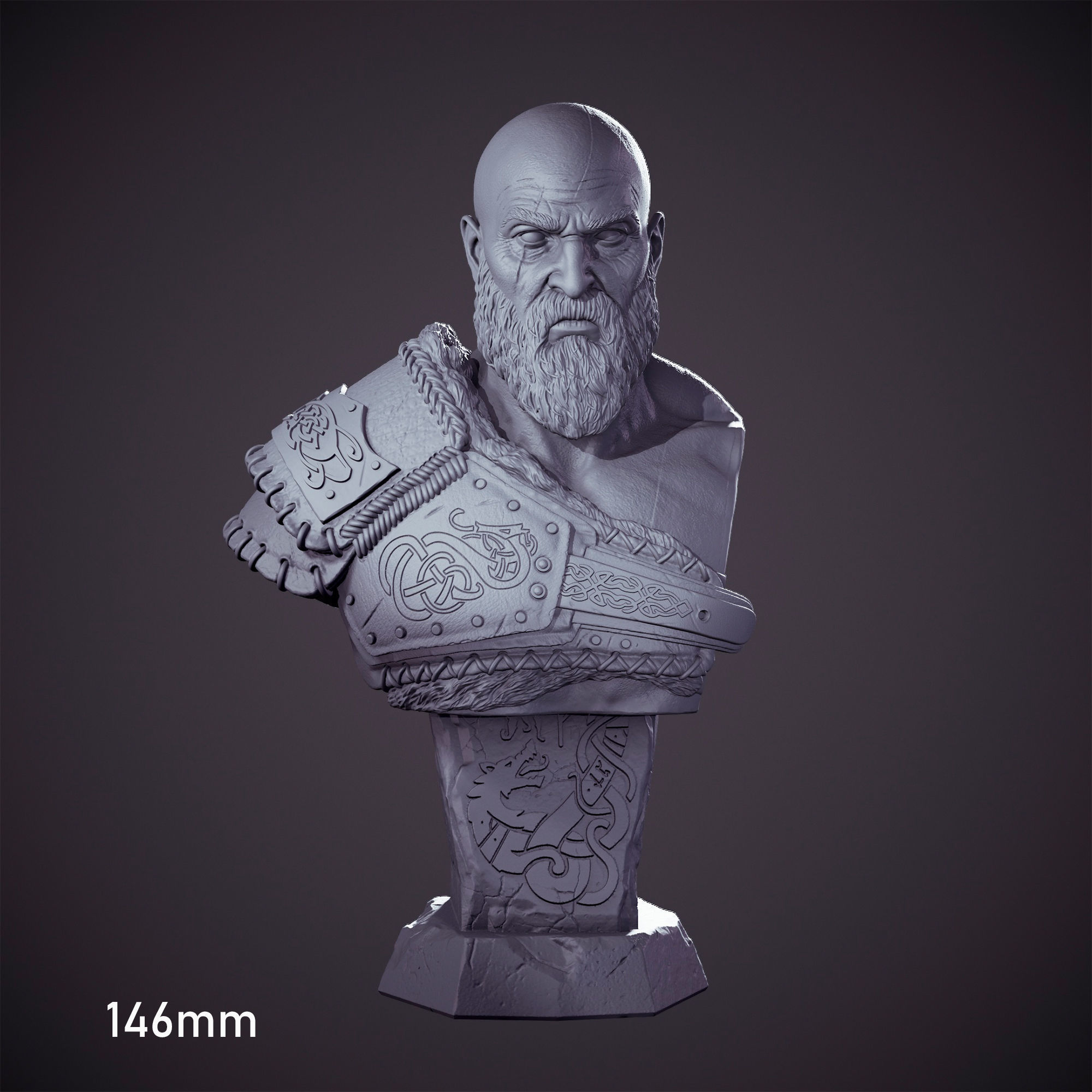 KRATOS - GOW RAGNAROK 3D model 3D printable | CGTrader