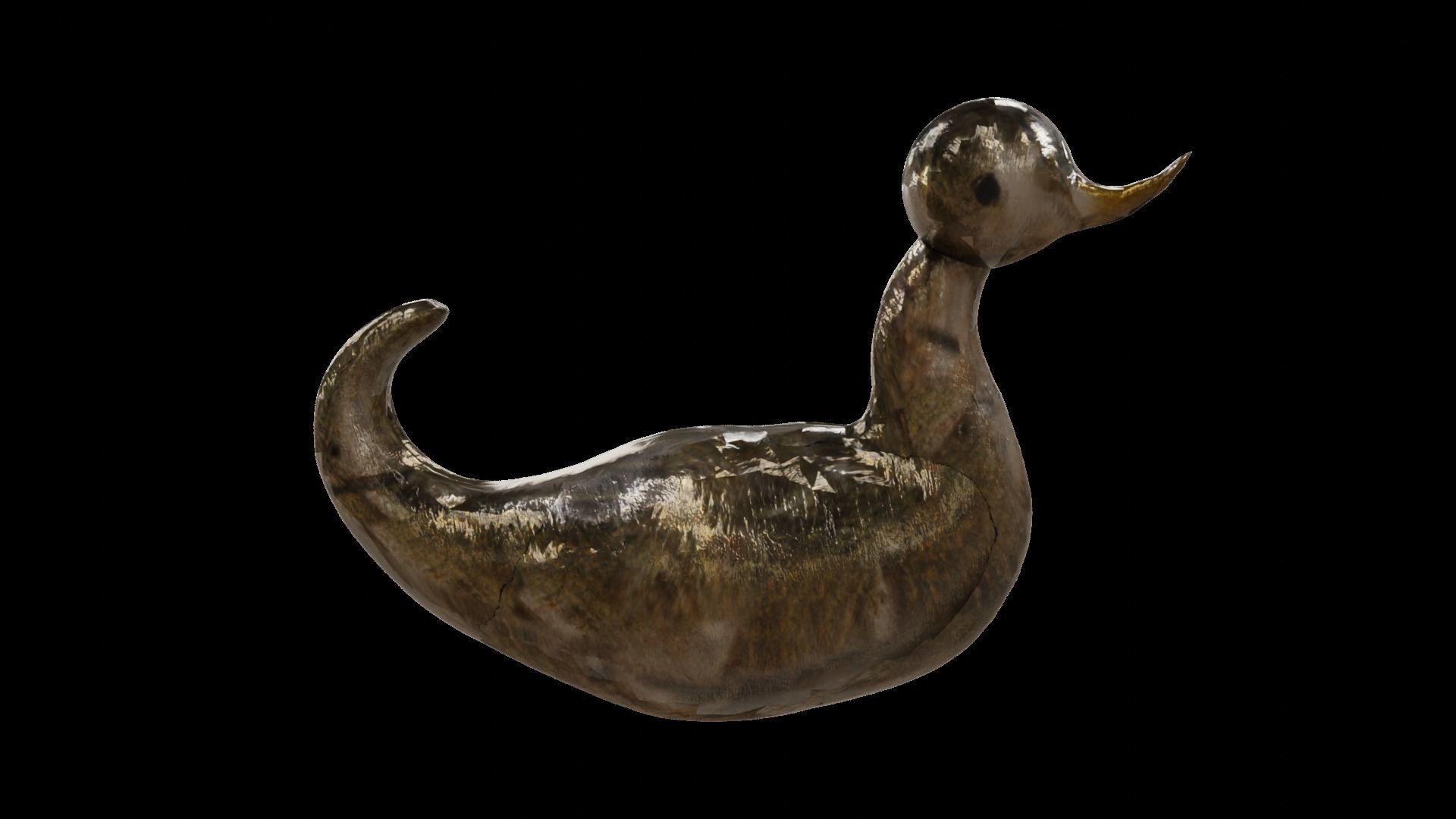 Golden Duck 3D model | CGTrader