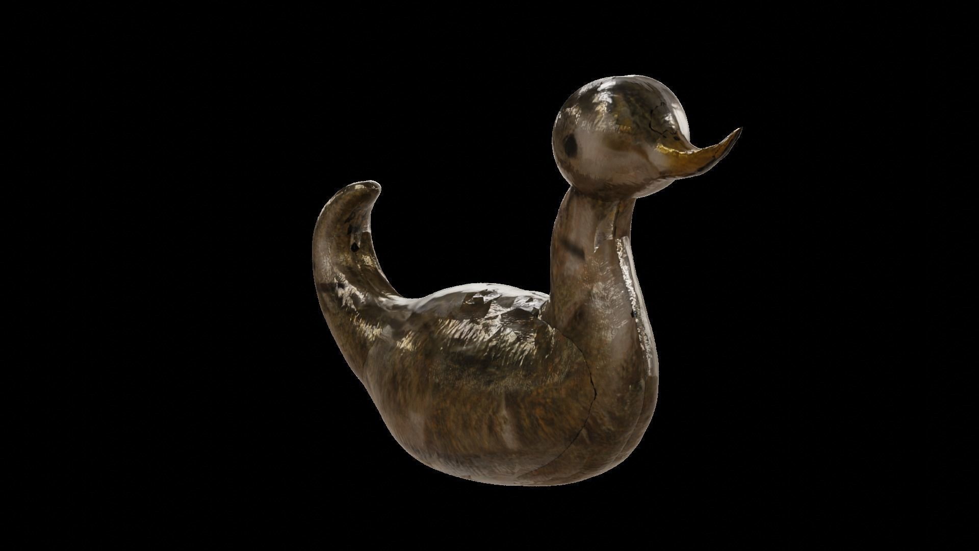 Golden Duck 3D model | CGTrader