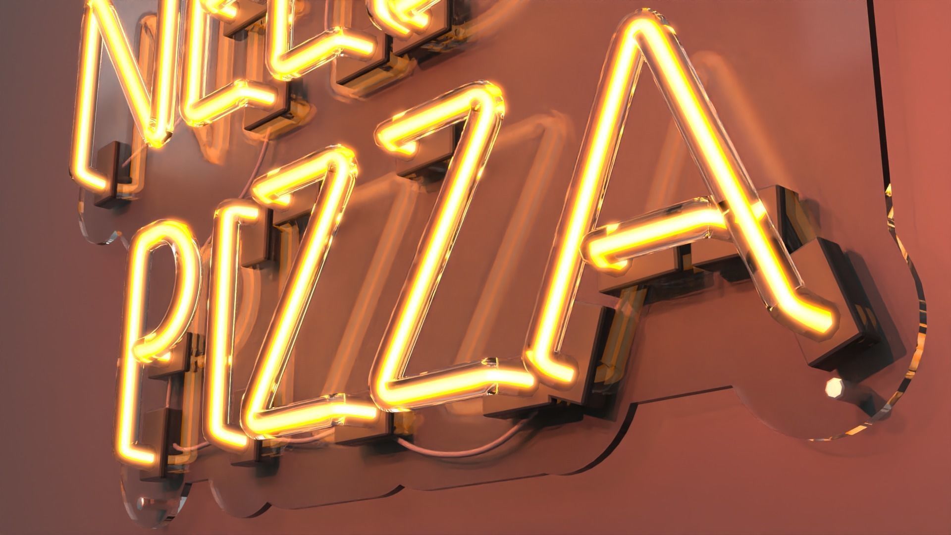 All You Need is Pizza - Neon Sign 3D model | CGTrader