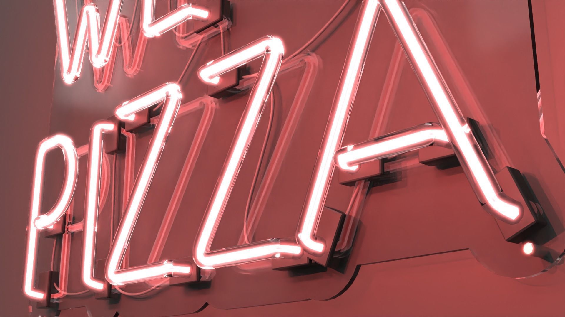 We Love Pizza - Neon Sign 3D model | CGTrader
