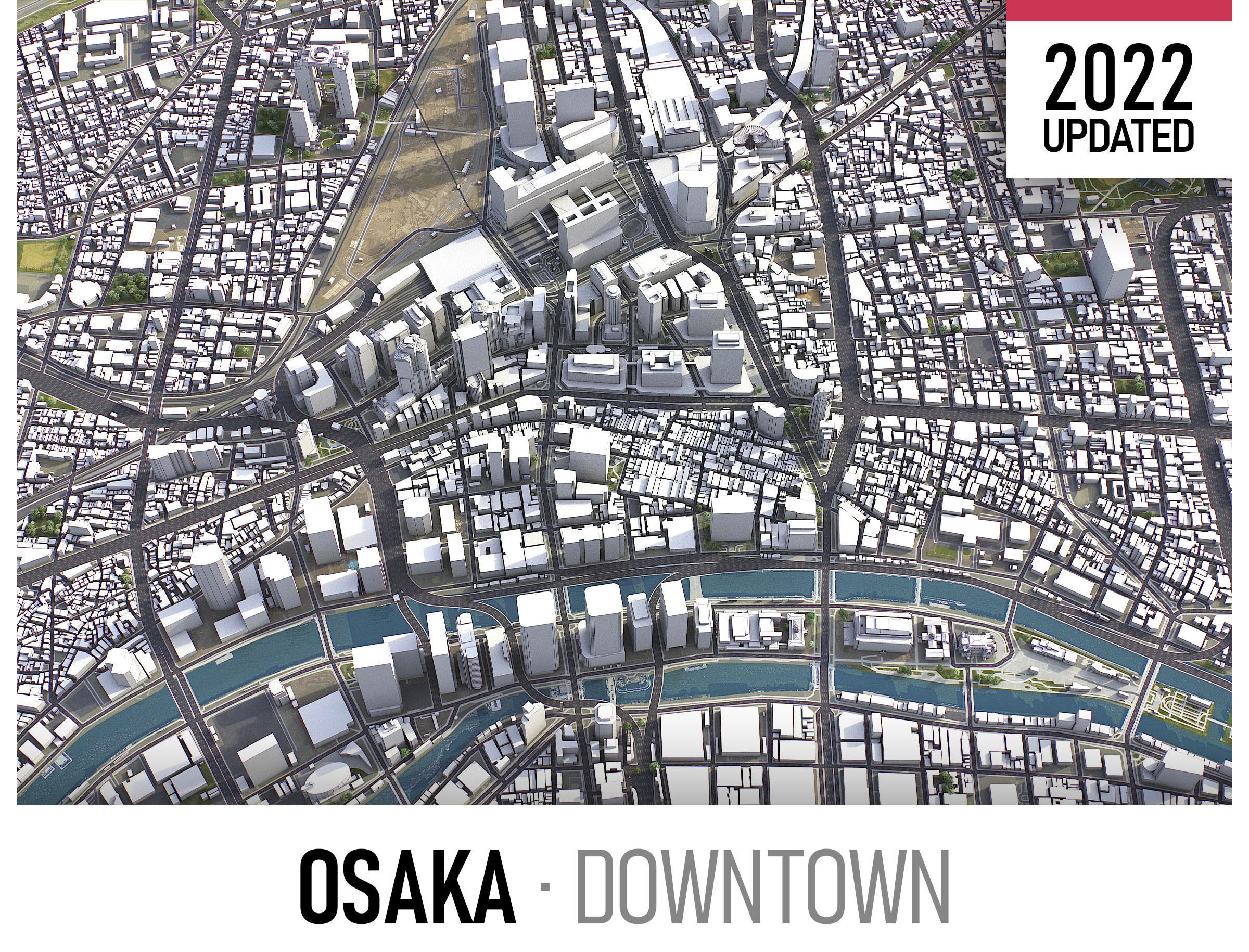3D model Osaka VR / AR / low-poly | CGTrader