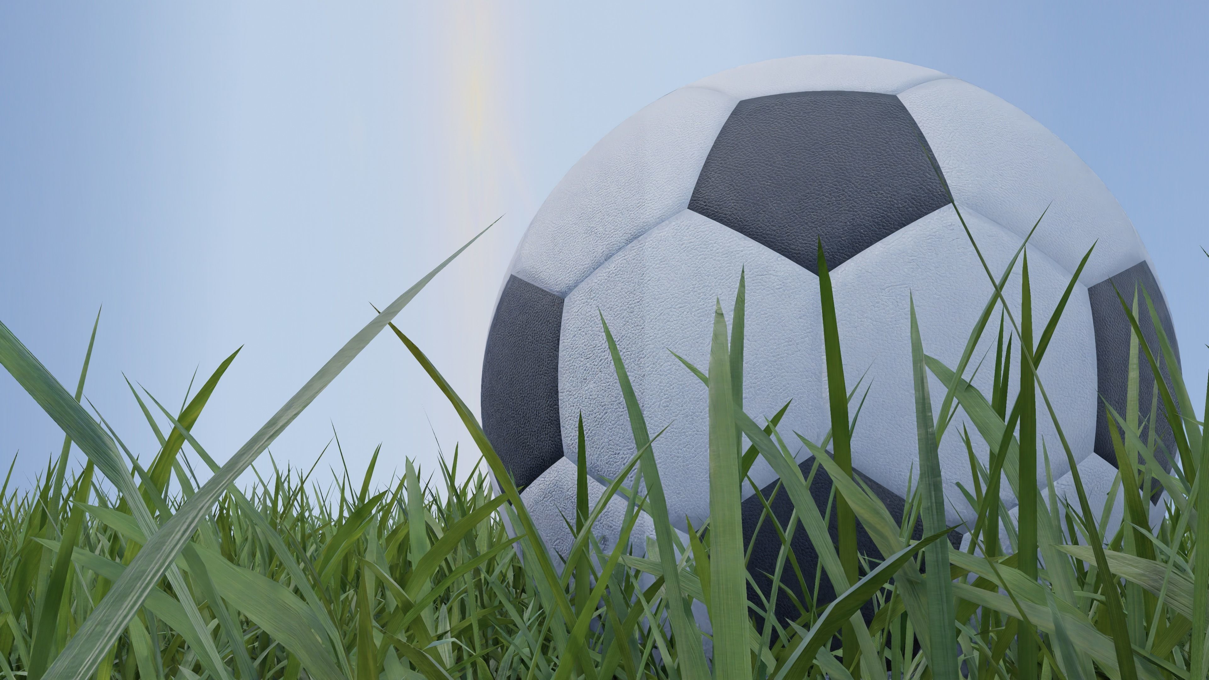 Hyper Realistic Low Poly 3D Soccer Ball Model free VR / AR / low-poly ...