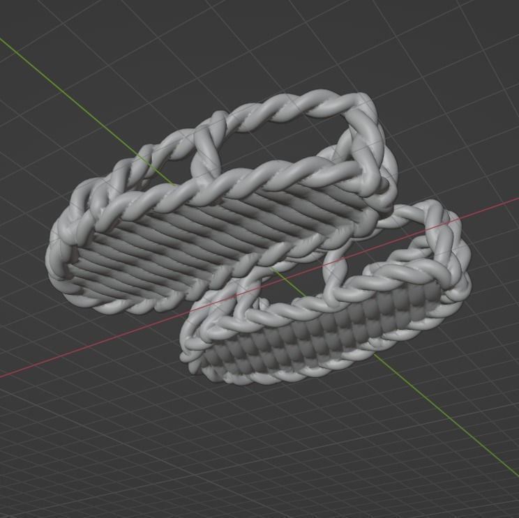 Jipsin - Straw Sandal Shoes free 3D model 3D printable | CGTrader