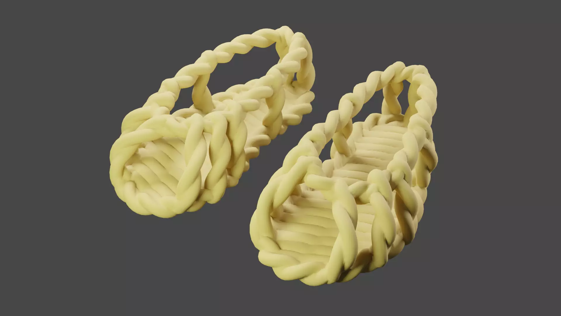 Jipsin - Straw Sandal Shoes free 3D model 3D printable | CGTrader