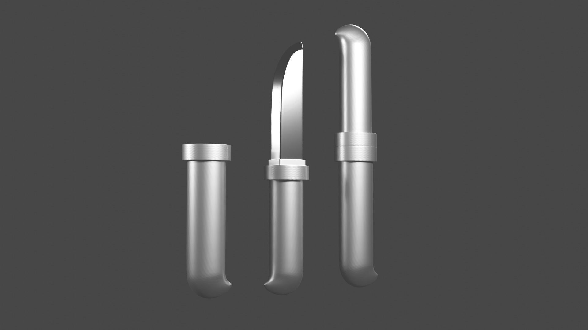 Eunjangdo - Korean Silvered Knife free 3D model 3D printable | CGTrader