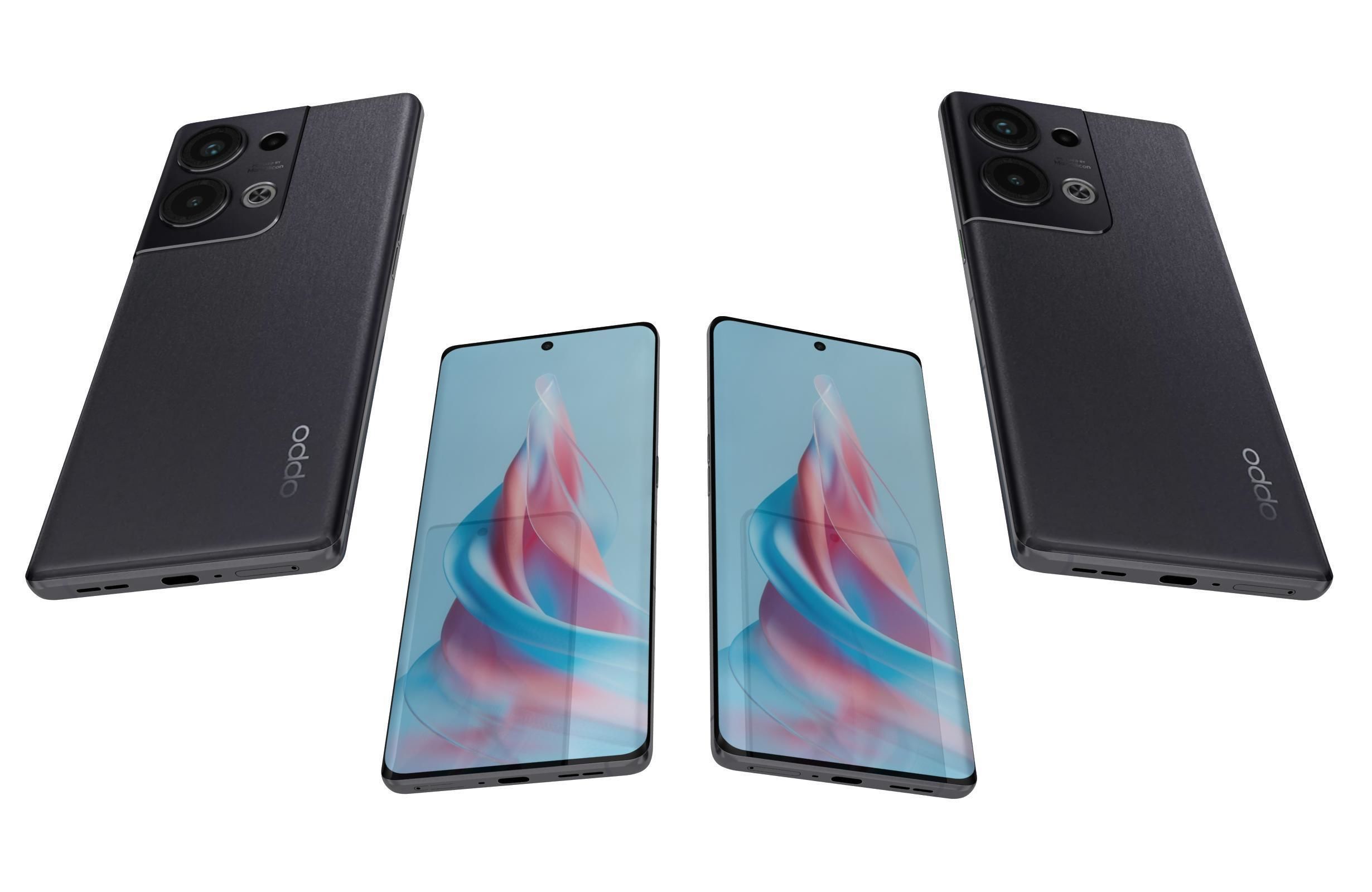 OPPO Reno9 Pro Plus Black 3D model | CGTrader