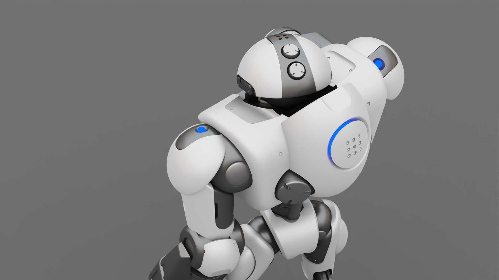 POLICE OFFICER BOT RIGGED 3D model rigged | CGTrader