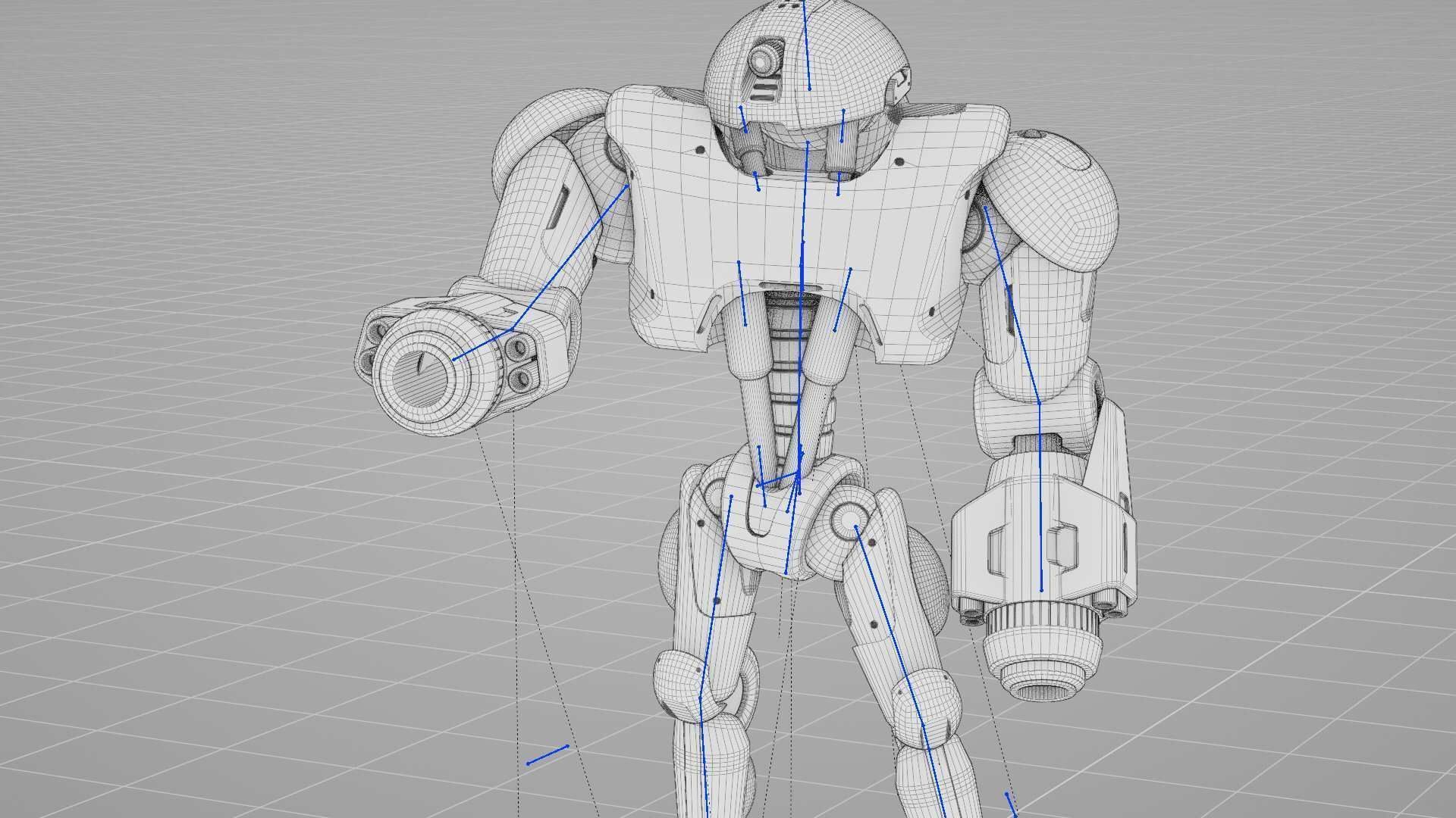 POLICE OFFICER BOT RIGGED 3D model rigged | CGTrader
