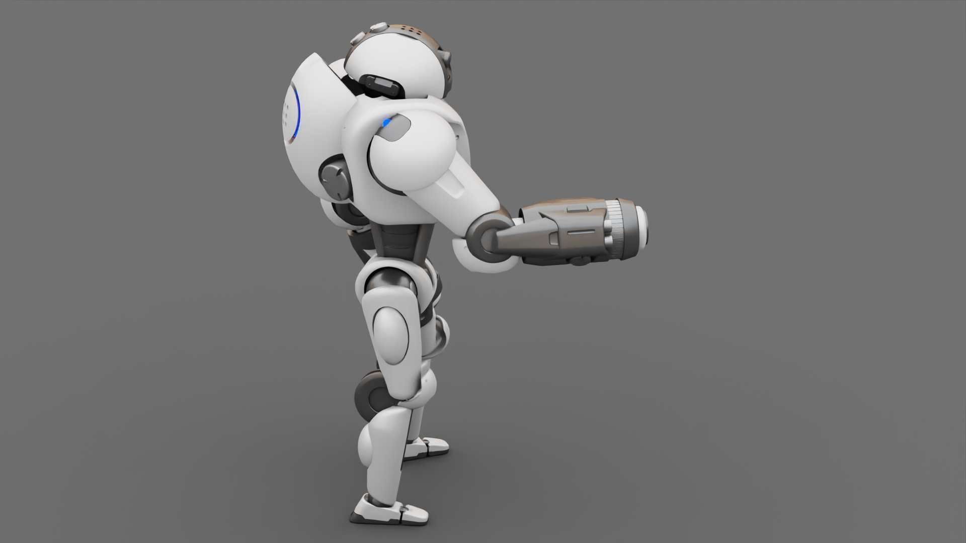 POLICE OFFICER BOT RIGGED 3D model rigged | CGTrader