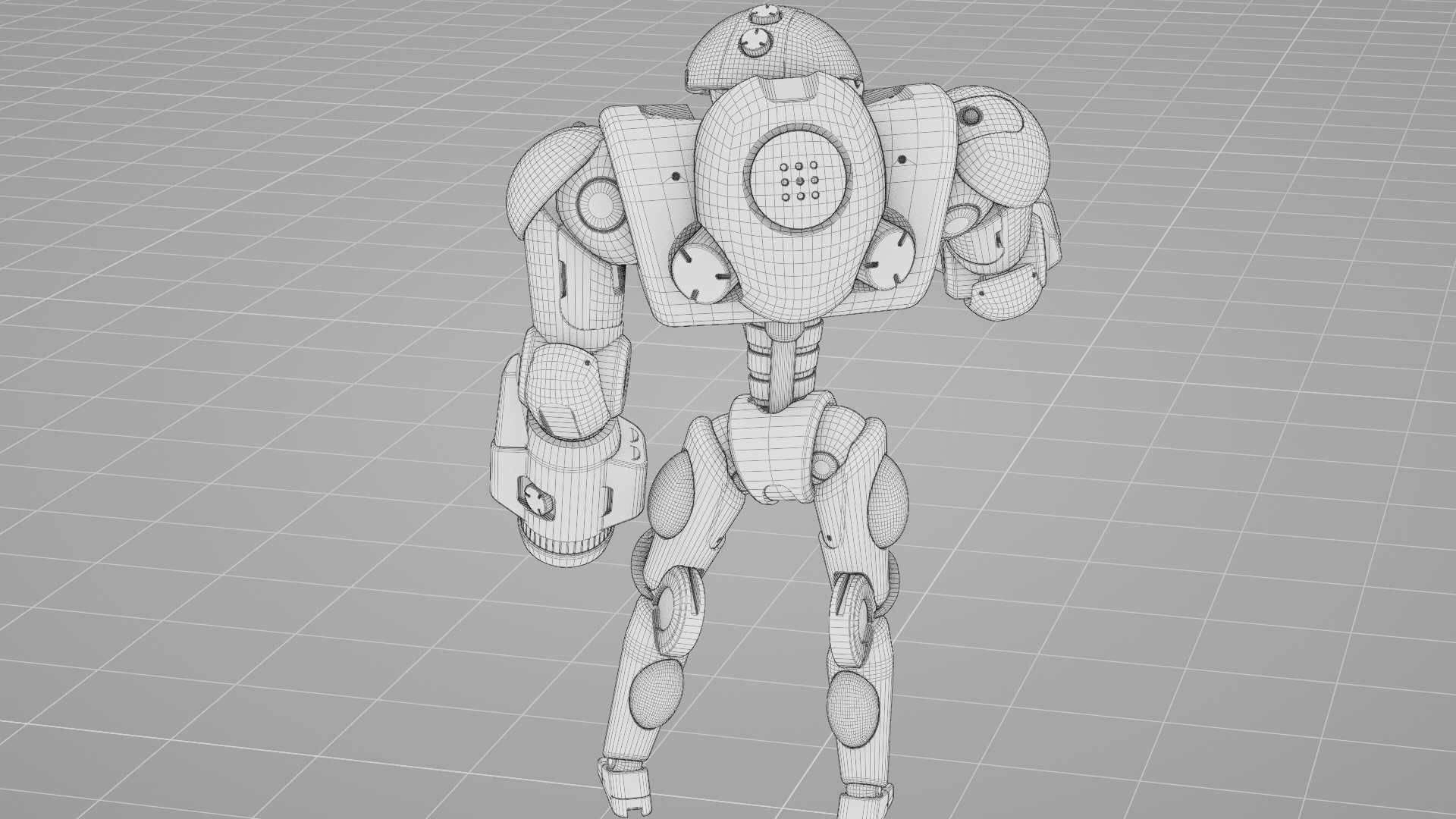 POLICE OFFICER BOT RIGGED 3D model rigged | CGTrader