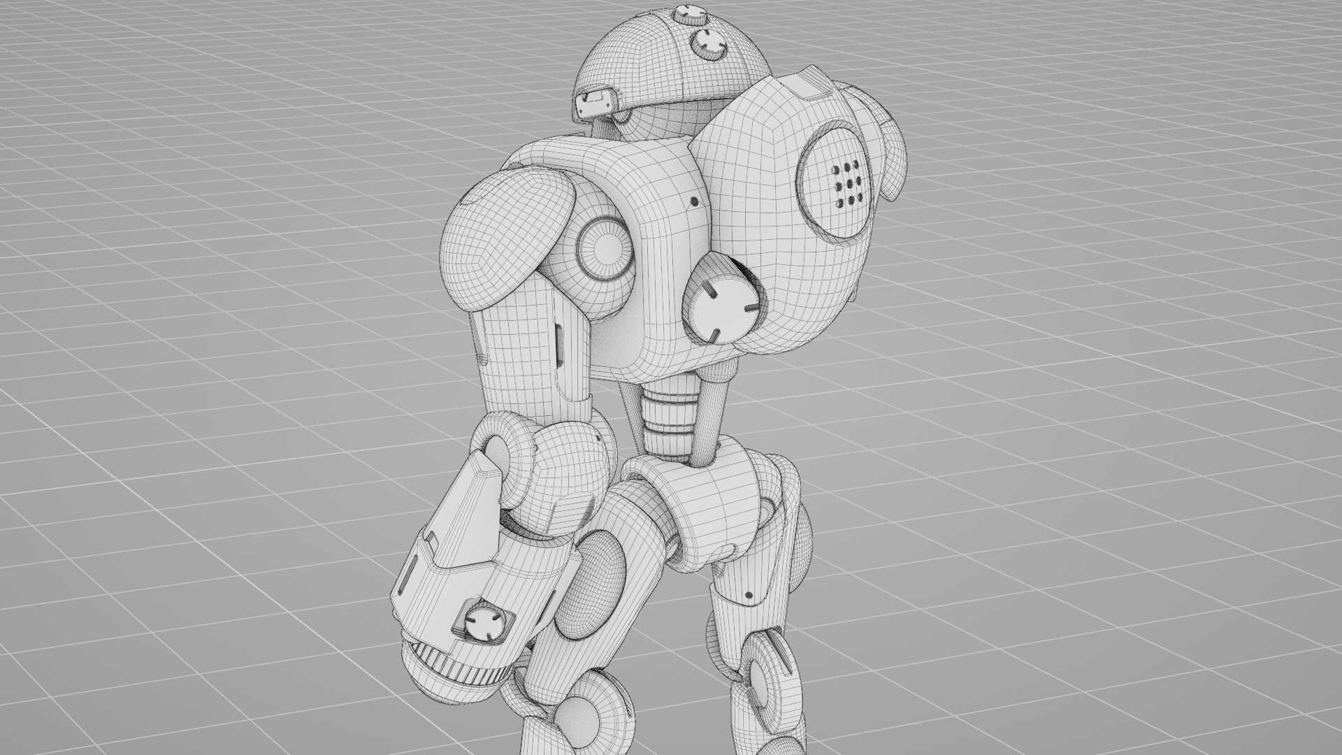 POLICE OFFICER BOT RIGGED 3D model rigged | CGTrader