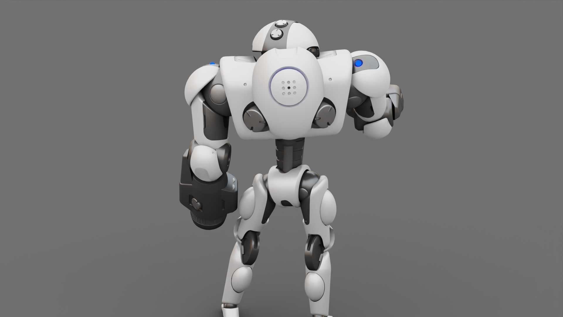 POLICE OFFICER BOT RIGGED 3D model rigged | CGTrader