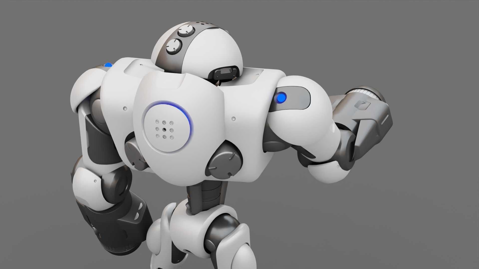 POLICE OFFICER BOT RIGGED 3D model rigged | CGTrader