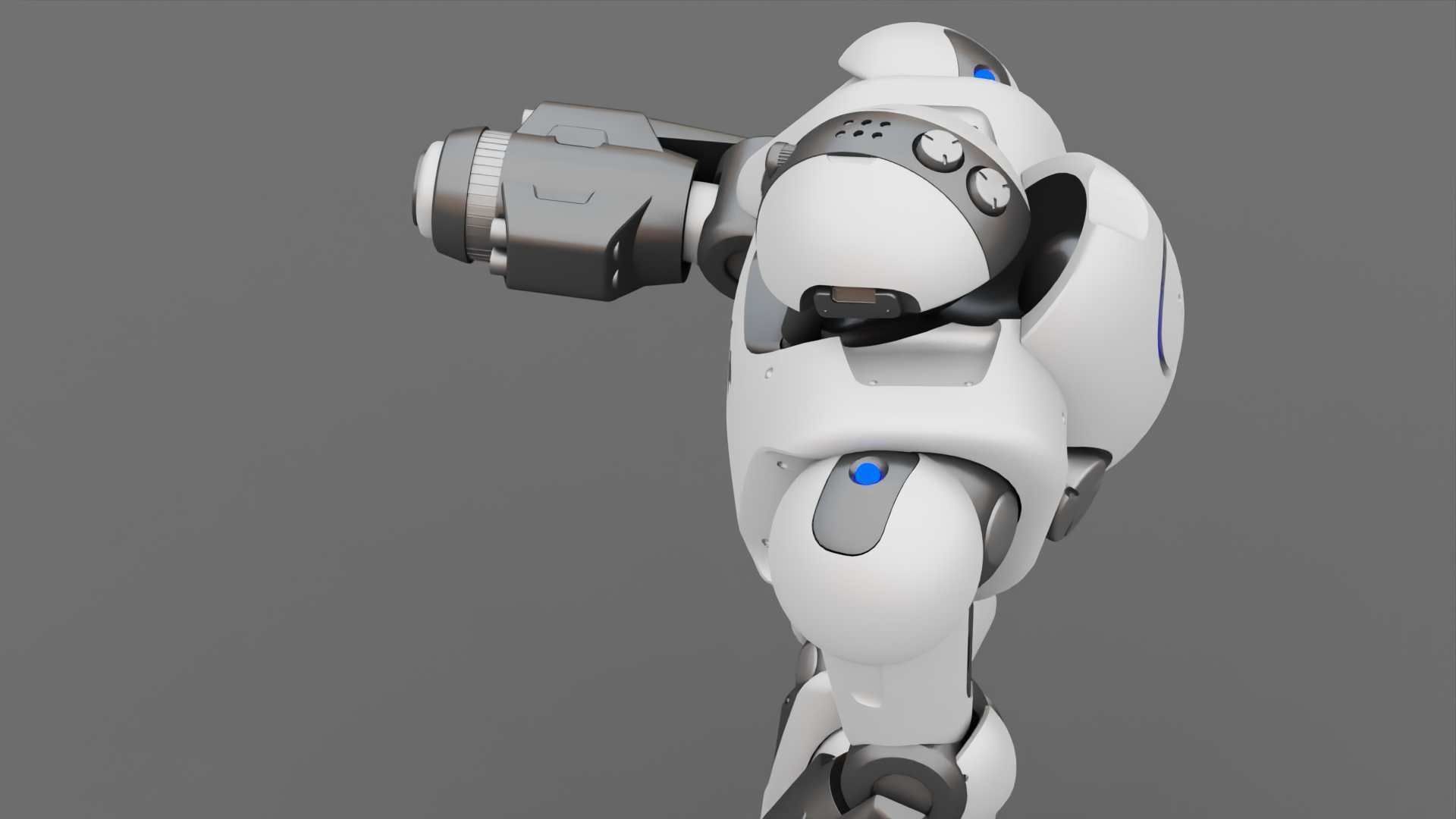 POLICE OFFICER BOT RIGGED 3D model rigged | CGTrader