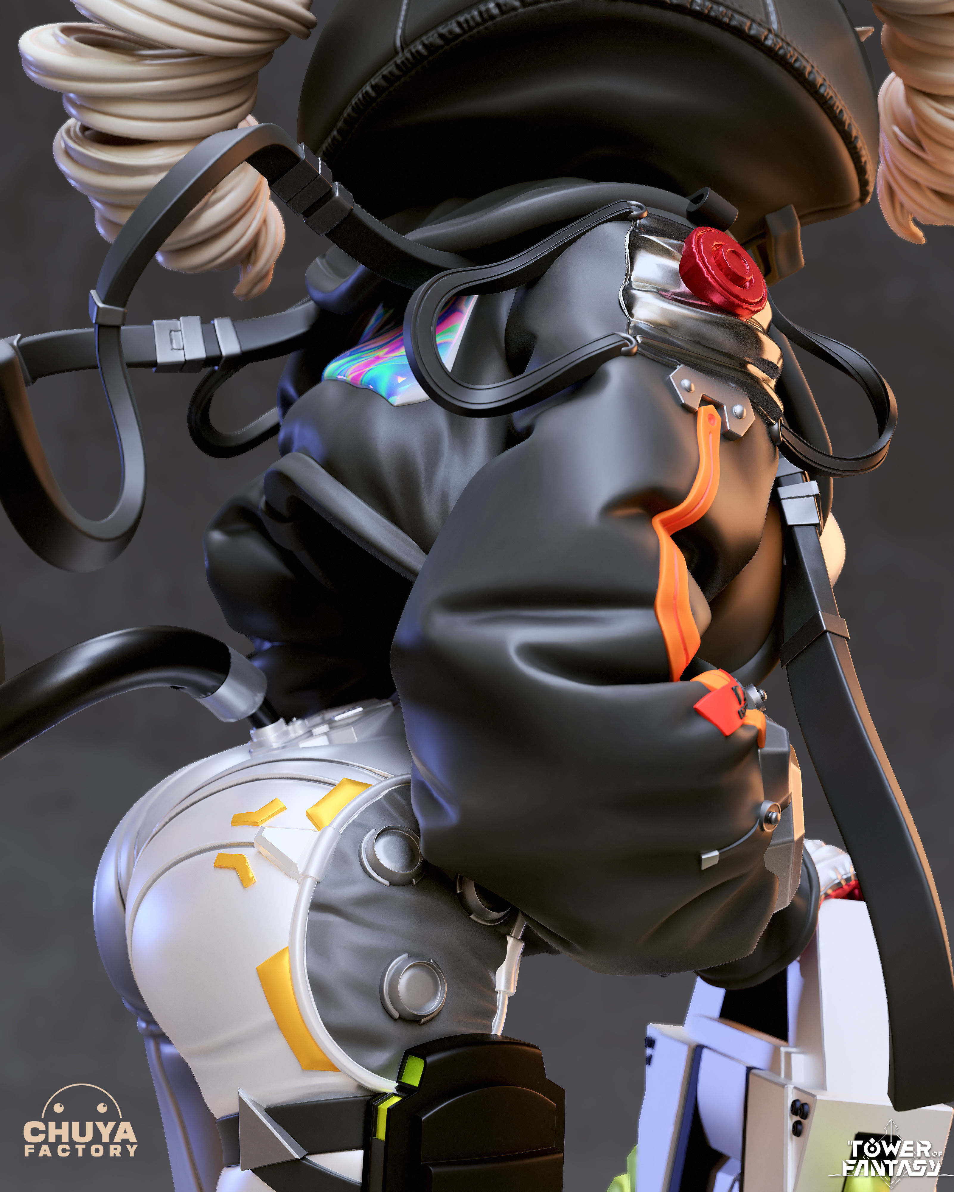 Shiro action figure of girl riding bike 3D model 3D printable | CGTrader