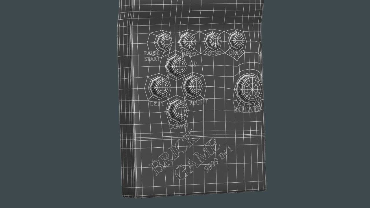 Brick Game Tetris 3D model | CGTrader