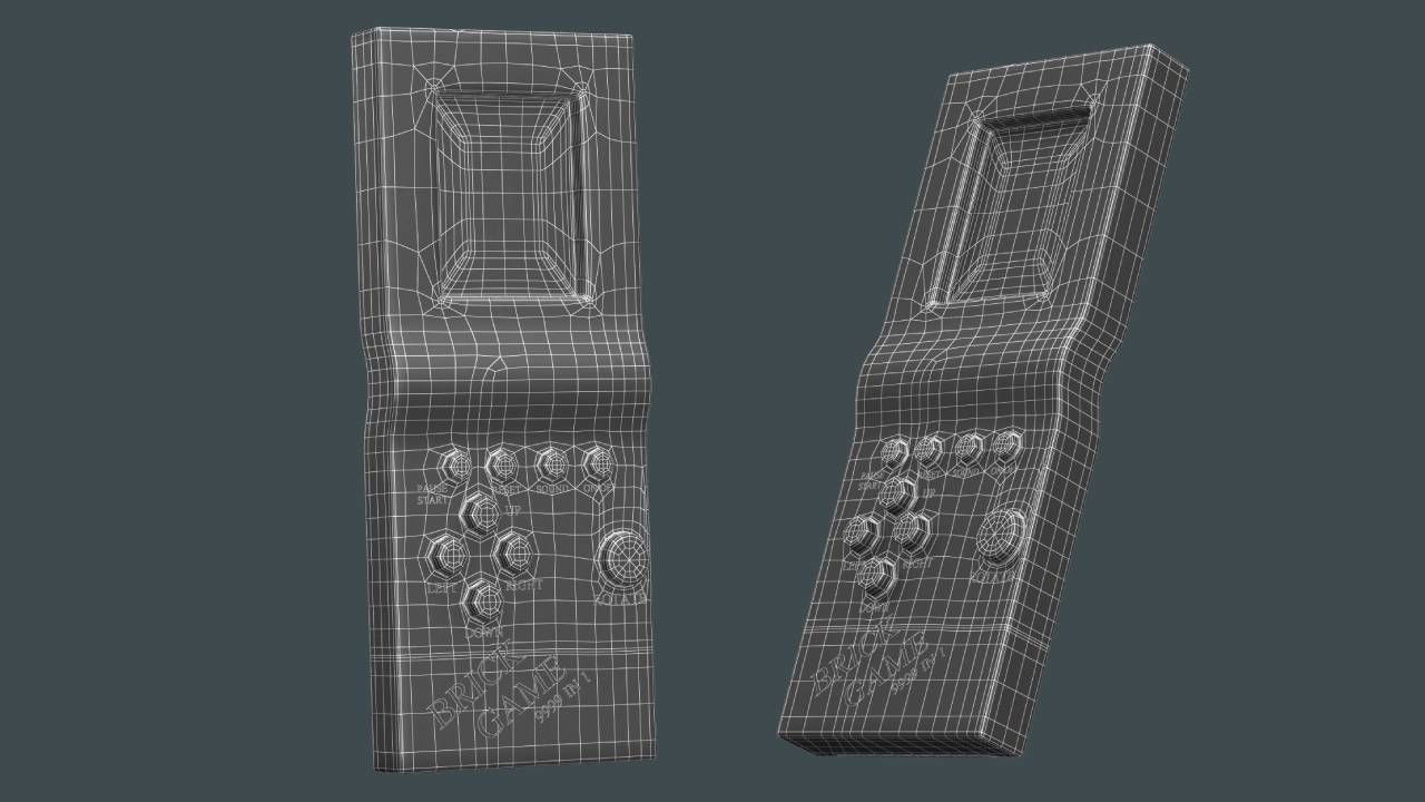 Brick Game Tetris 3D model | CGTrader