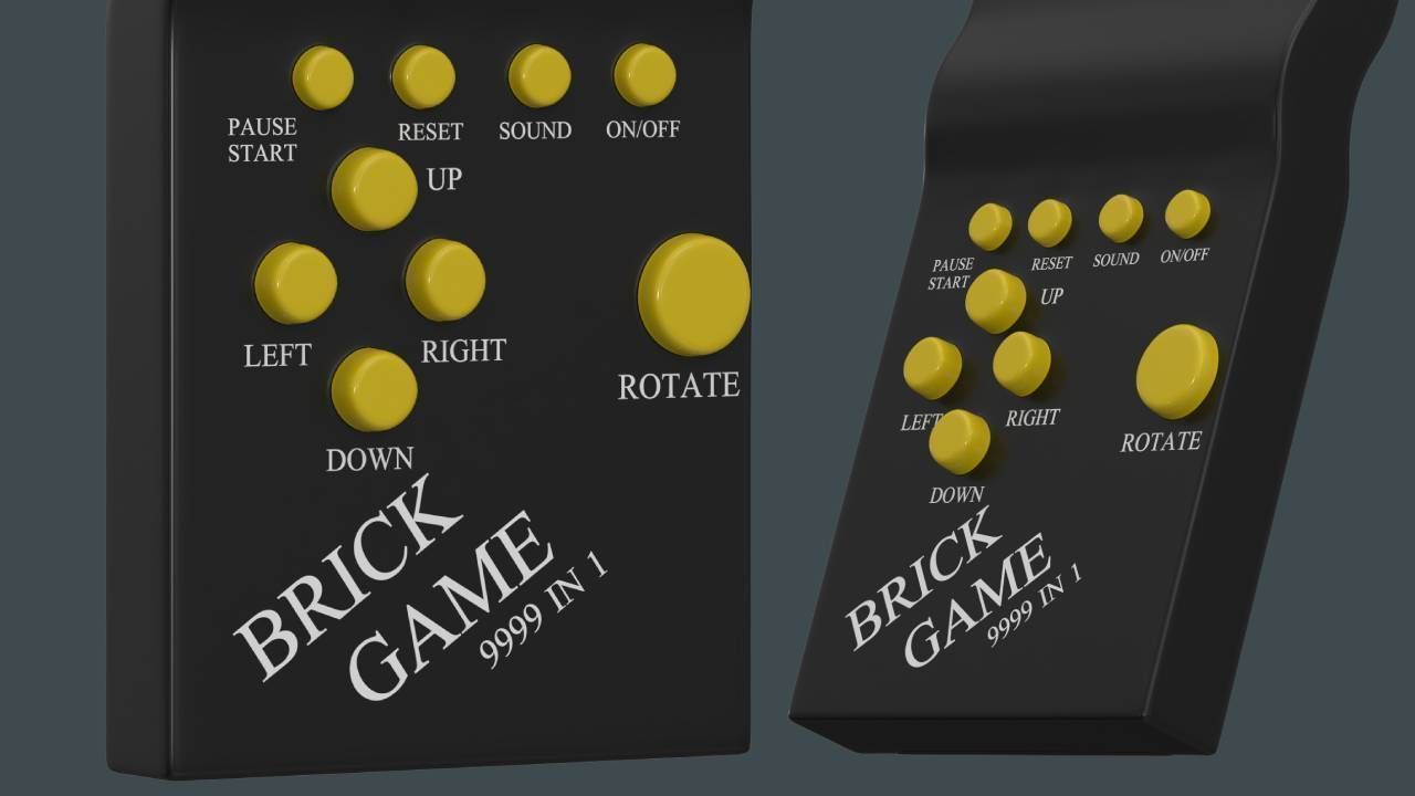 Brick Game Tetris 3D model | CGTrader