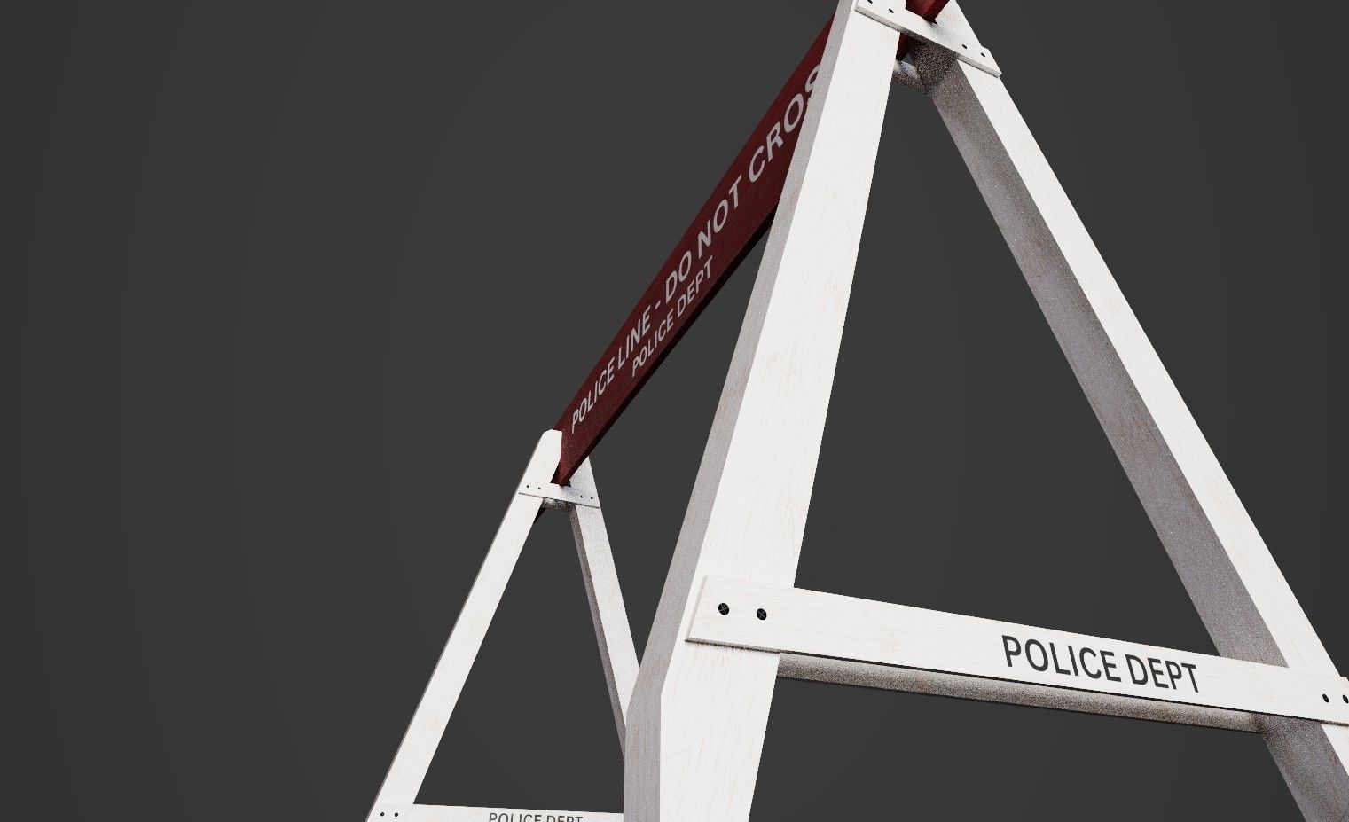 3D model Police Roadblock VR / AR / low-poly | CGTrader