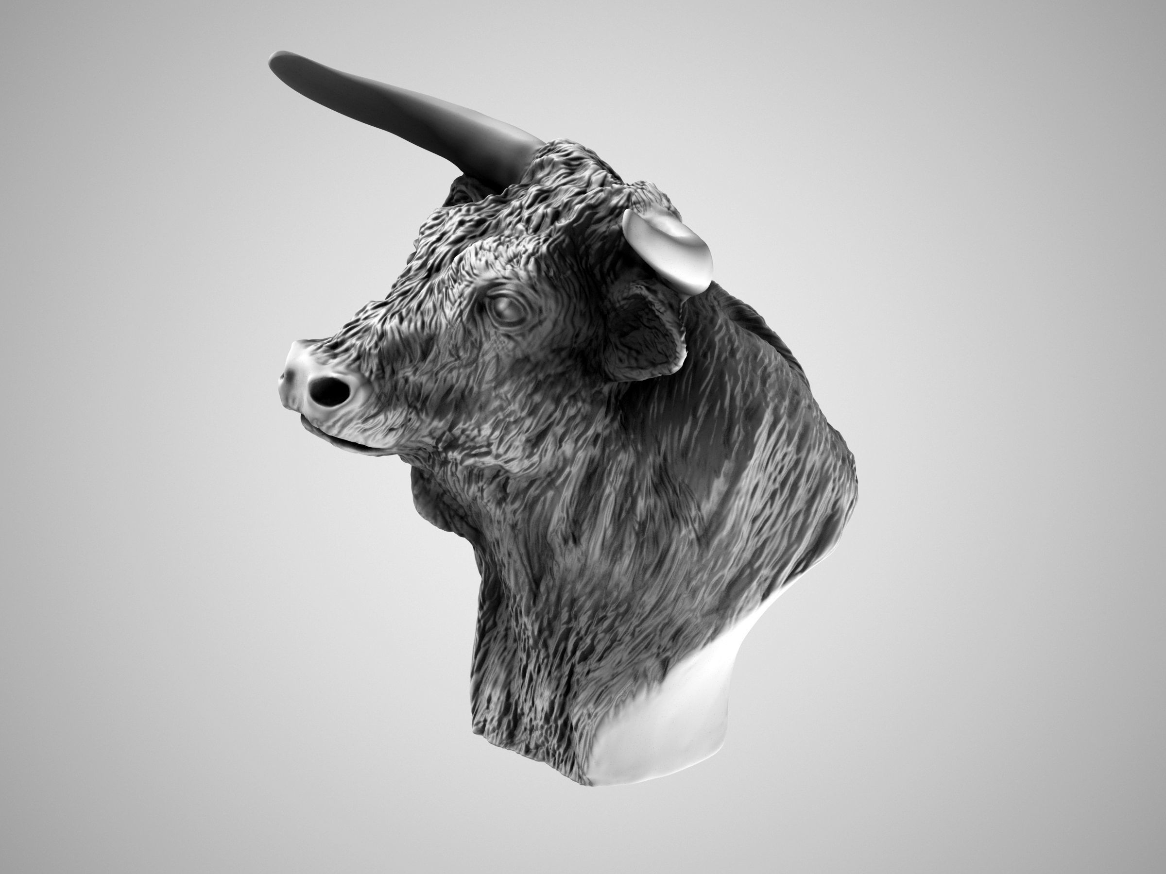 El Toro - The Bull Statue 3D model | CGTrader