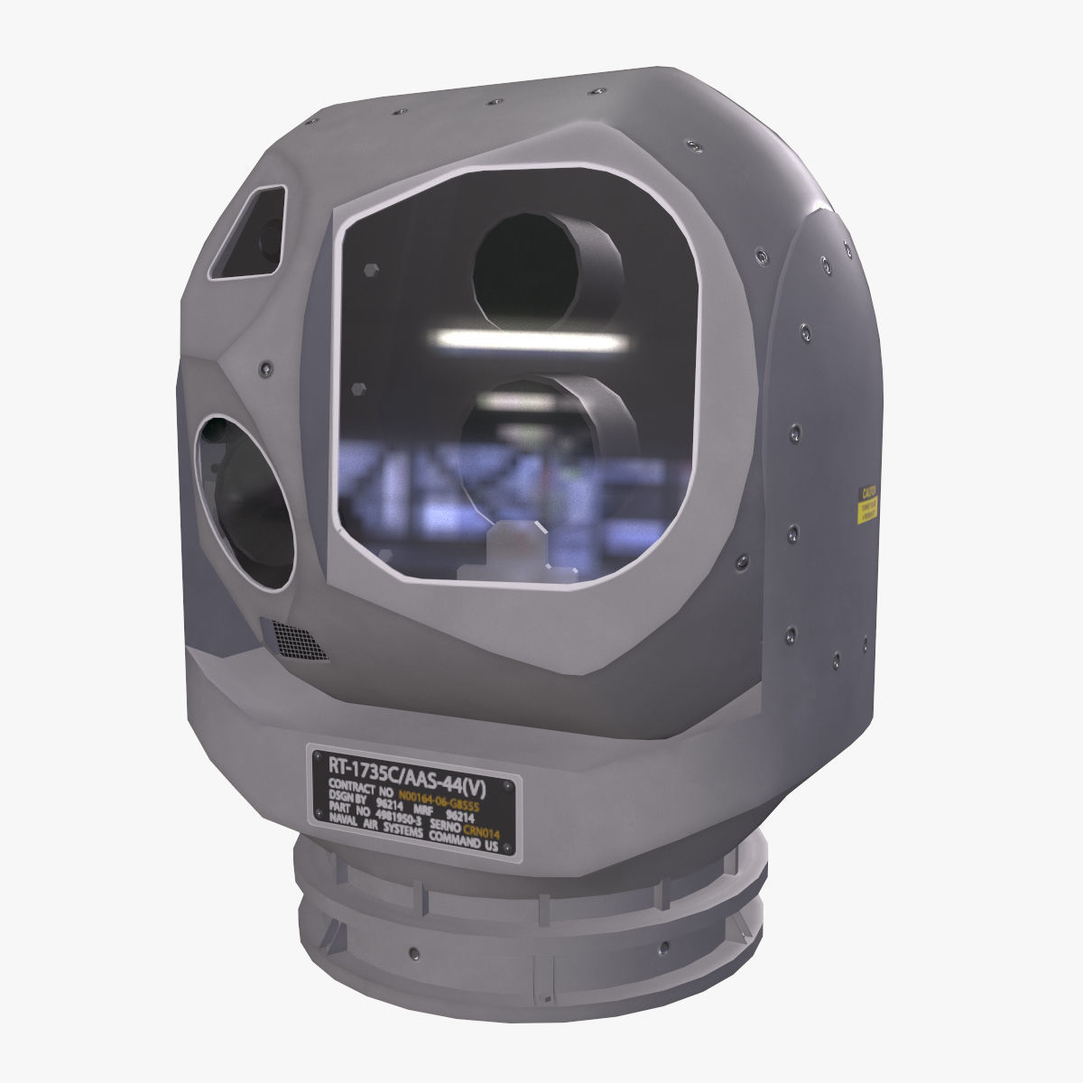 3D model Aircraft FLIR Camera AAS-44 VR / AR / low-poly | CGTrader