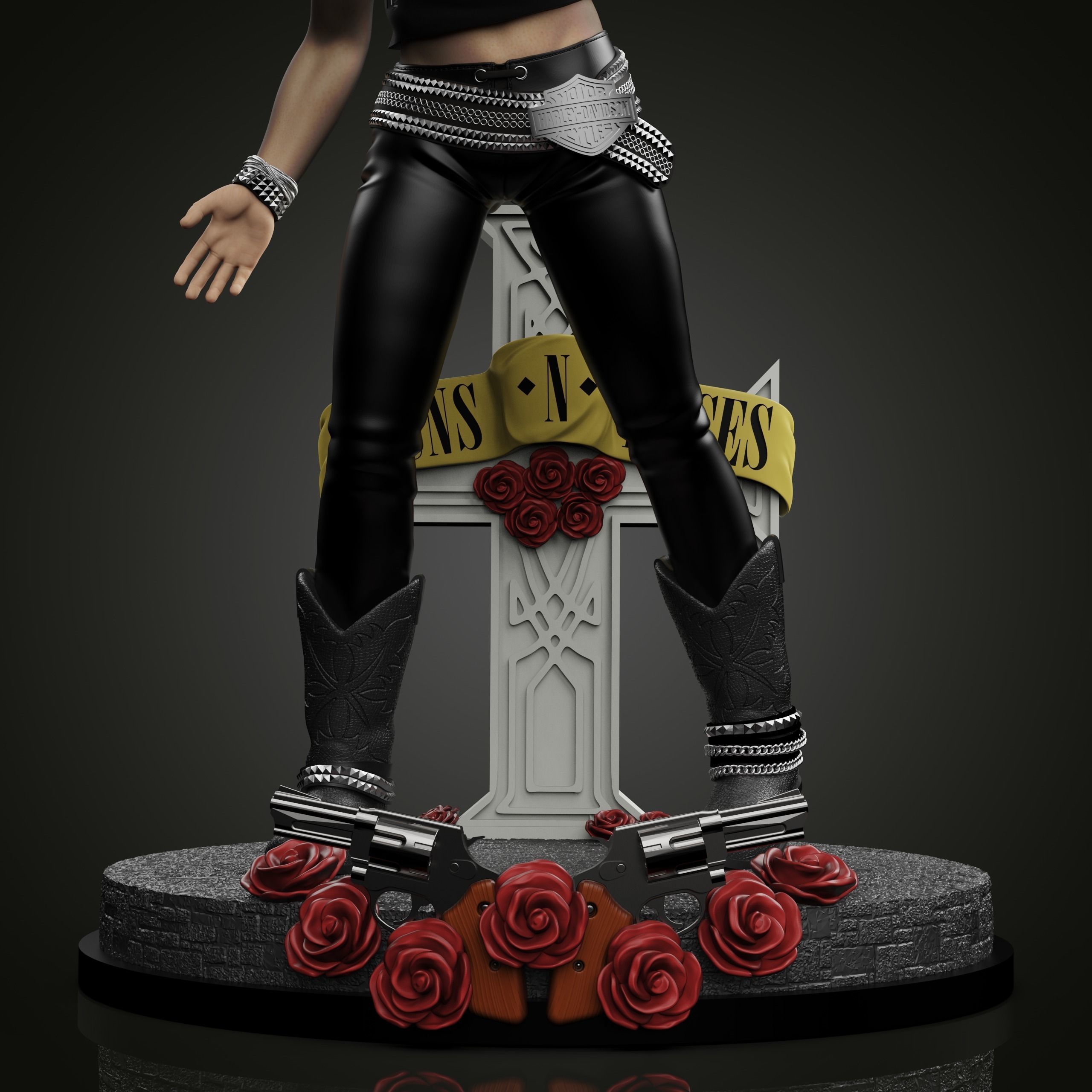 AXL ROSE 3D model 3D printable | CGTrader