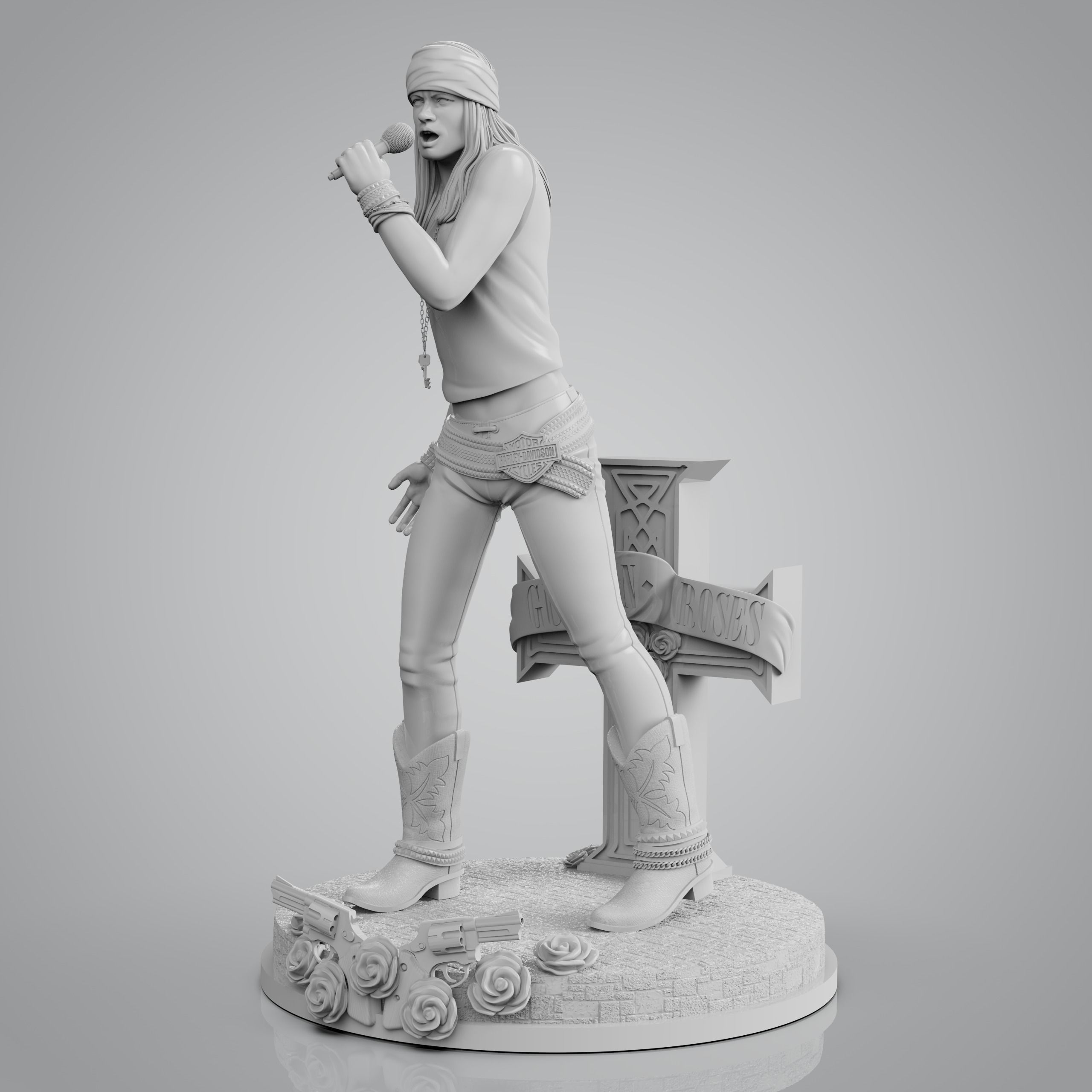 AXL ROSE 3D model 3D printable | CGTrader