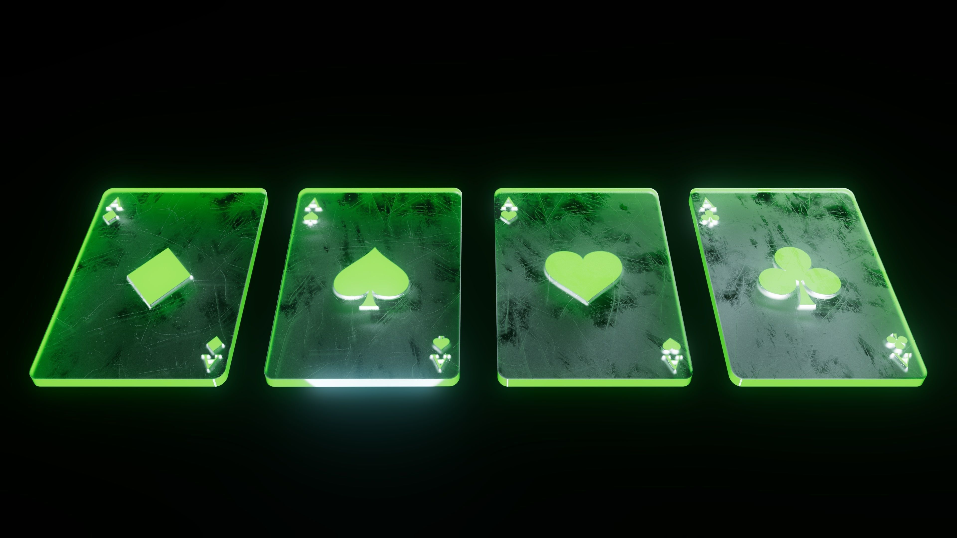 Neon Cards free 3D model | CGTrader
