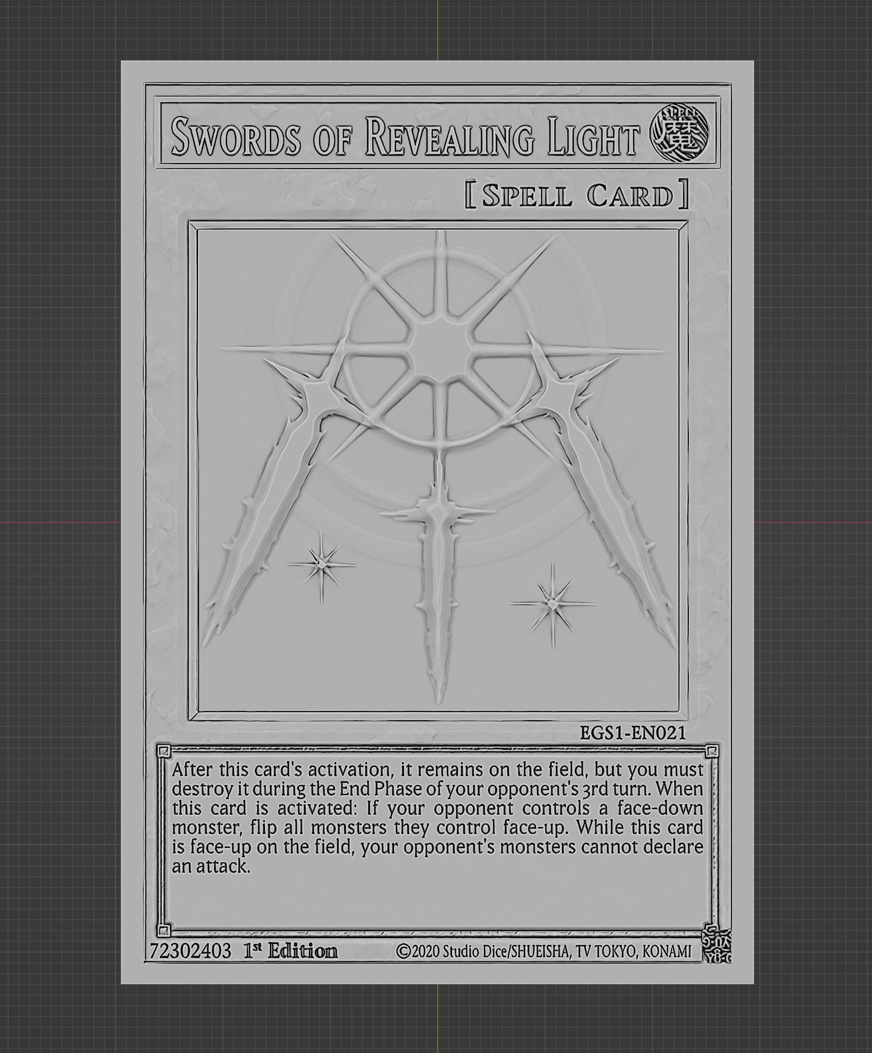 swords of revealing light - yugioh 3D model 3D printable | CGTrader