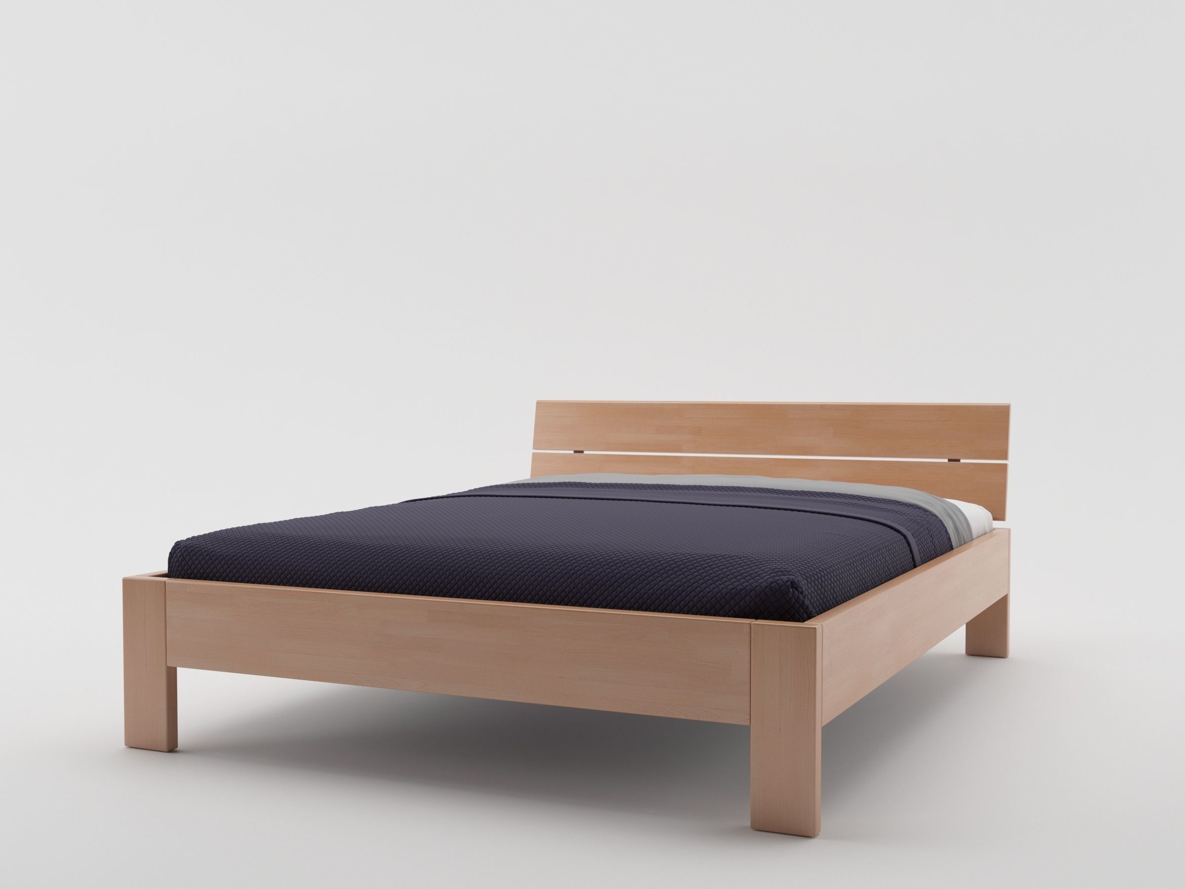 Wooden bed Notus 3D model | CGTrader
