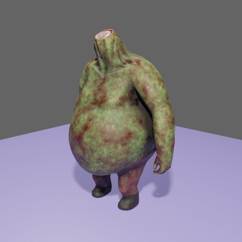3D model headless Zombie VR / AR / low-poly | CGTrader