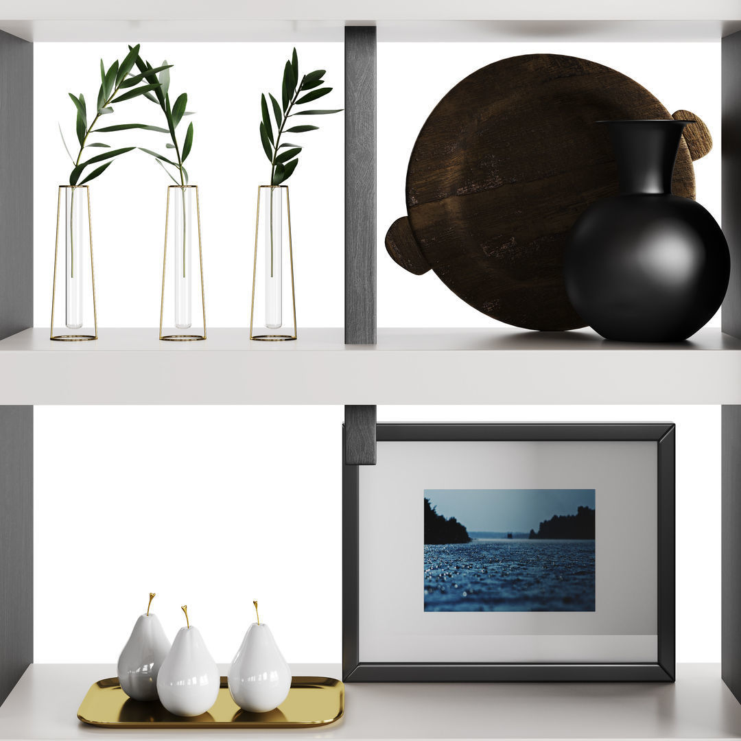 Bernhardt Silhouette Etagere Bookshelf 3D model | CGTrader