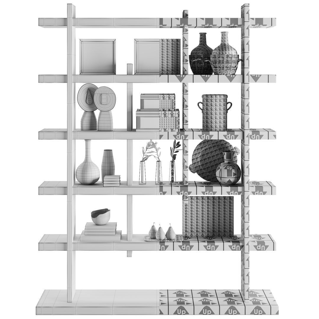 Bernhardt Silhouette Etagere Bookshelf 3D model | CGTrader
