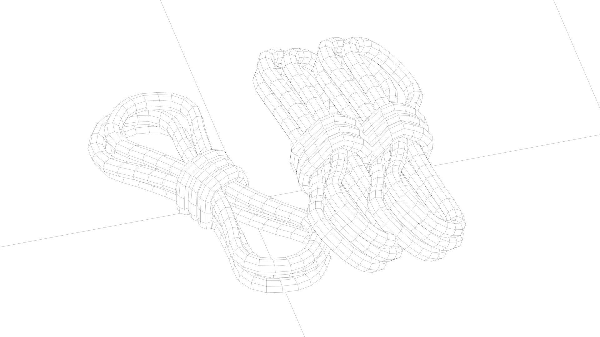 Rope Rope Knot Bundle Rope C4D Model 3D model | CGTrader