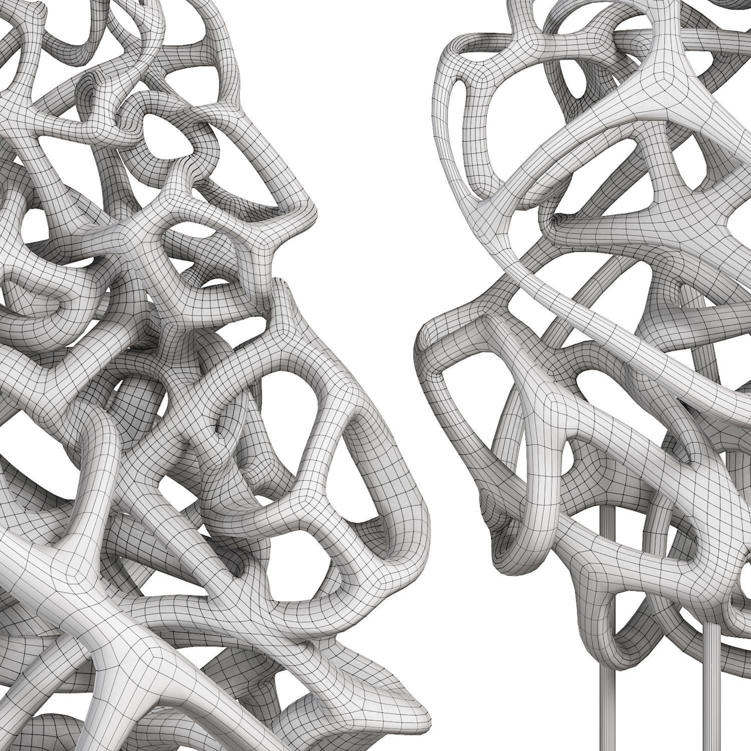 Parametric Bionic Form Sculpture 3D model | CGTrader