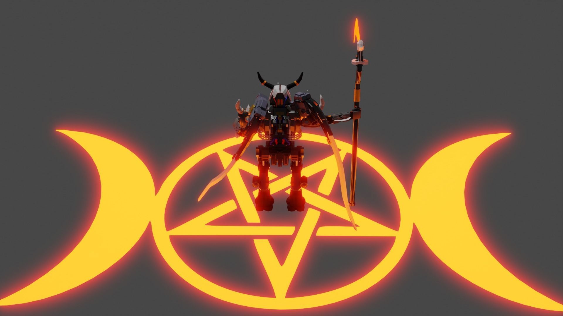 3D model Demonic Mech VR / AR / low-poly | CGTrader