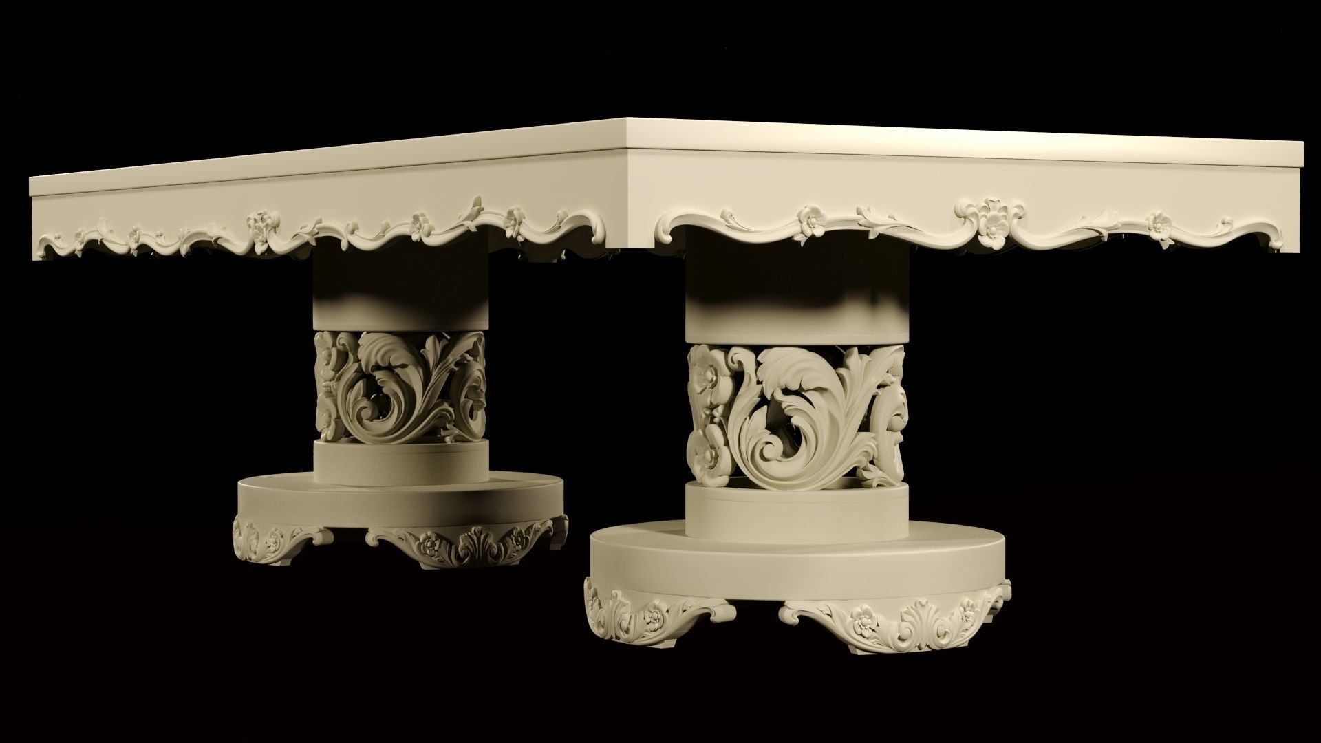 Classic Table 3d model 3D model | CGTrader